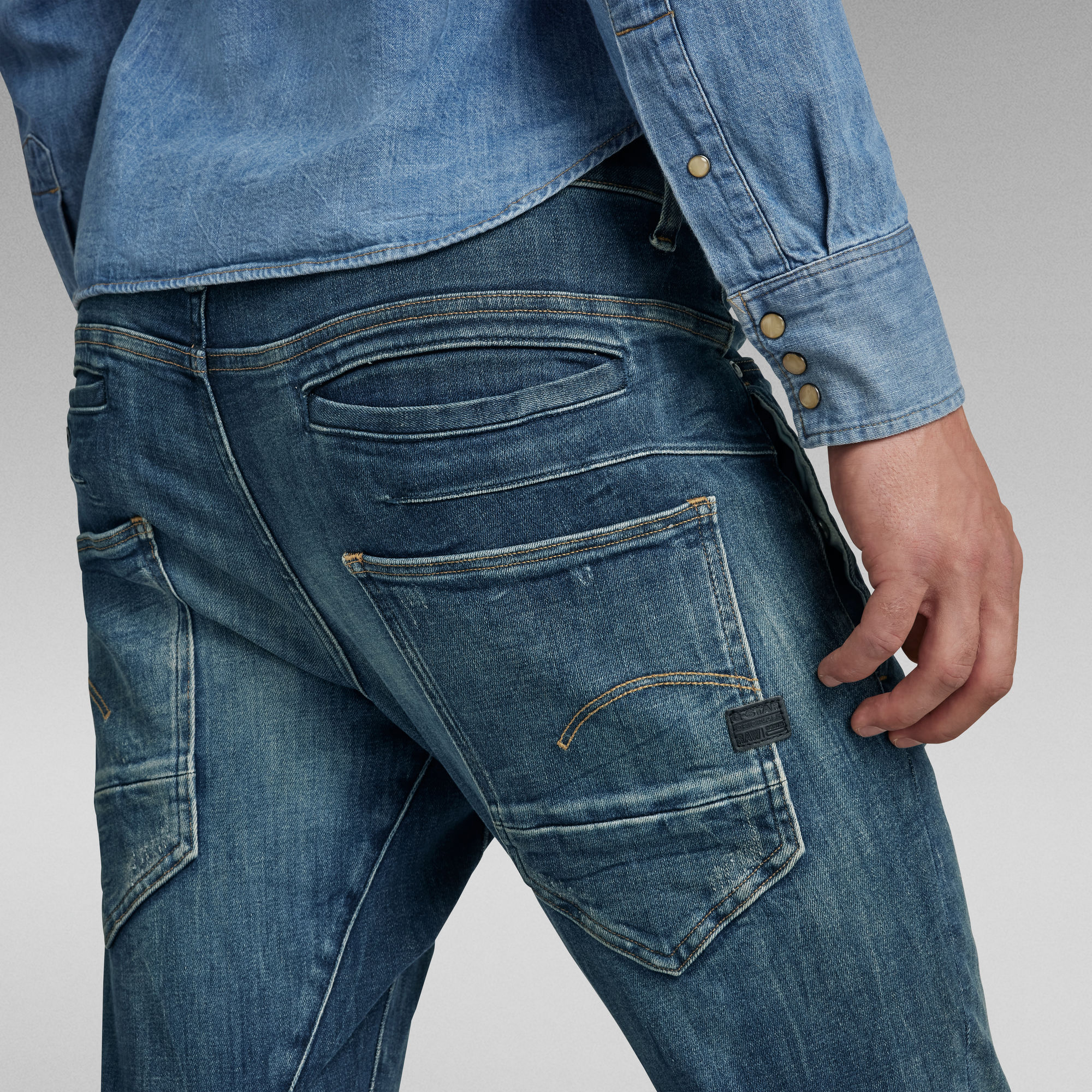 D-Staq 3D Slim Jeans | Medium blue | G-Star RAW®
