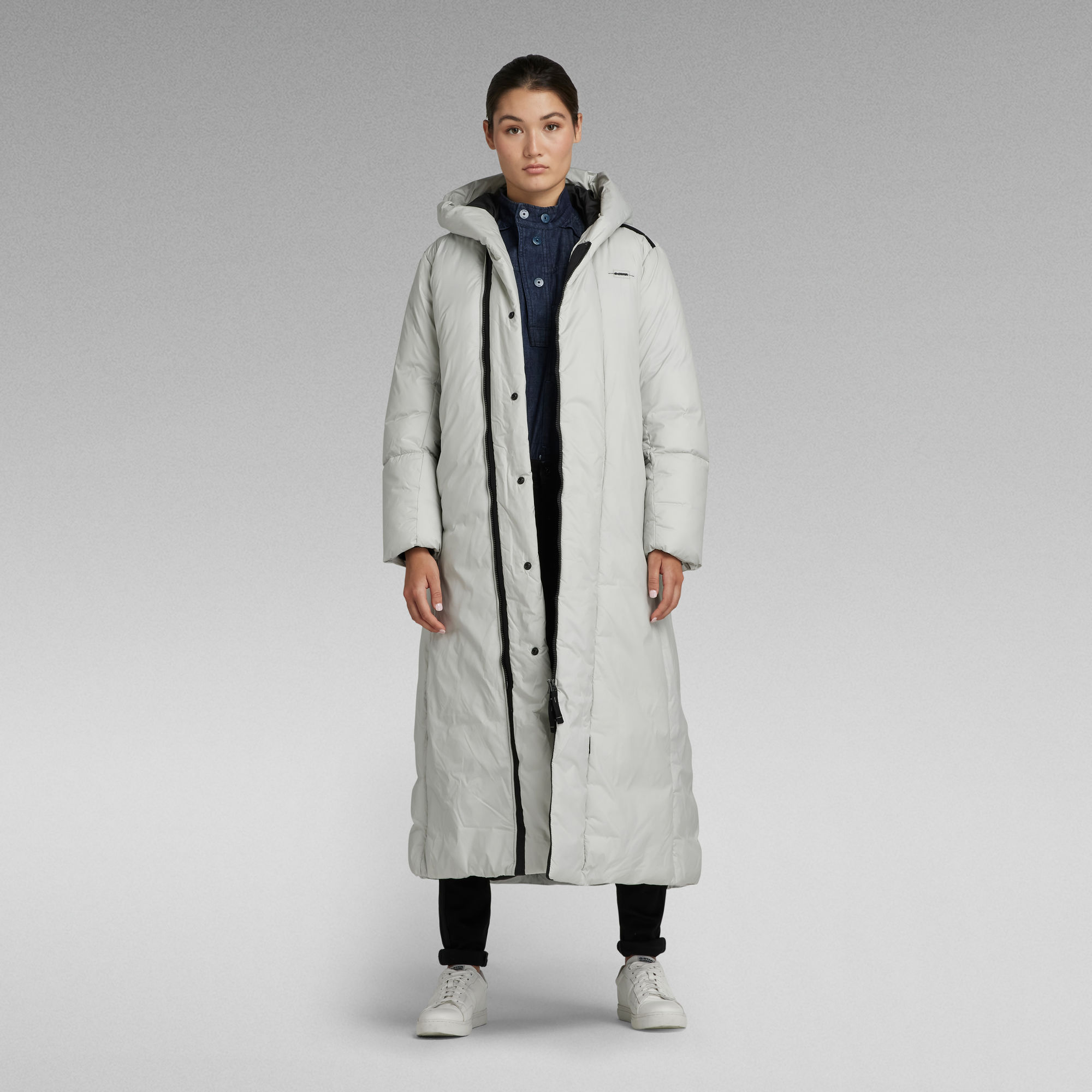 G - Whistler Padded Extra Long Parka | Light blue | G-Star RAW® US