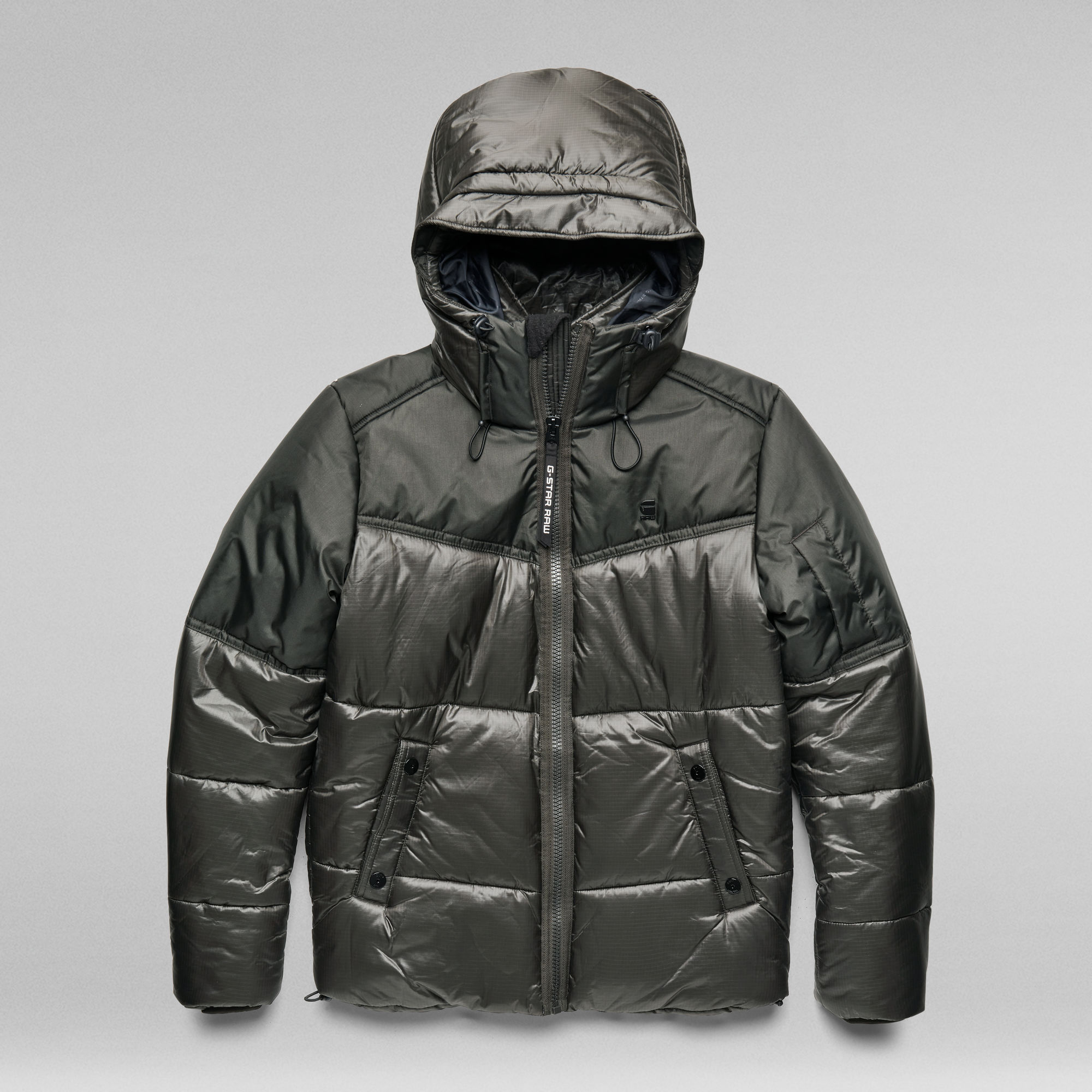 Quilted Hooded Puffer Jacket | Grey | G-Star RAW®