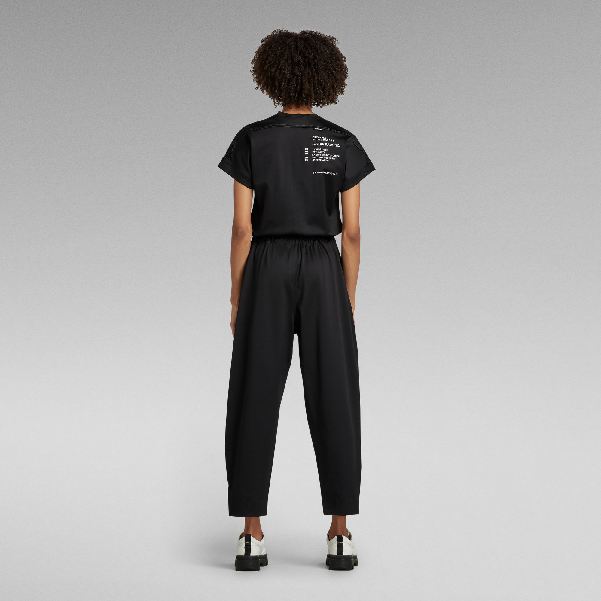 Button Text Jumpsuit | Black | G-Star RAW®