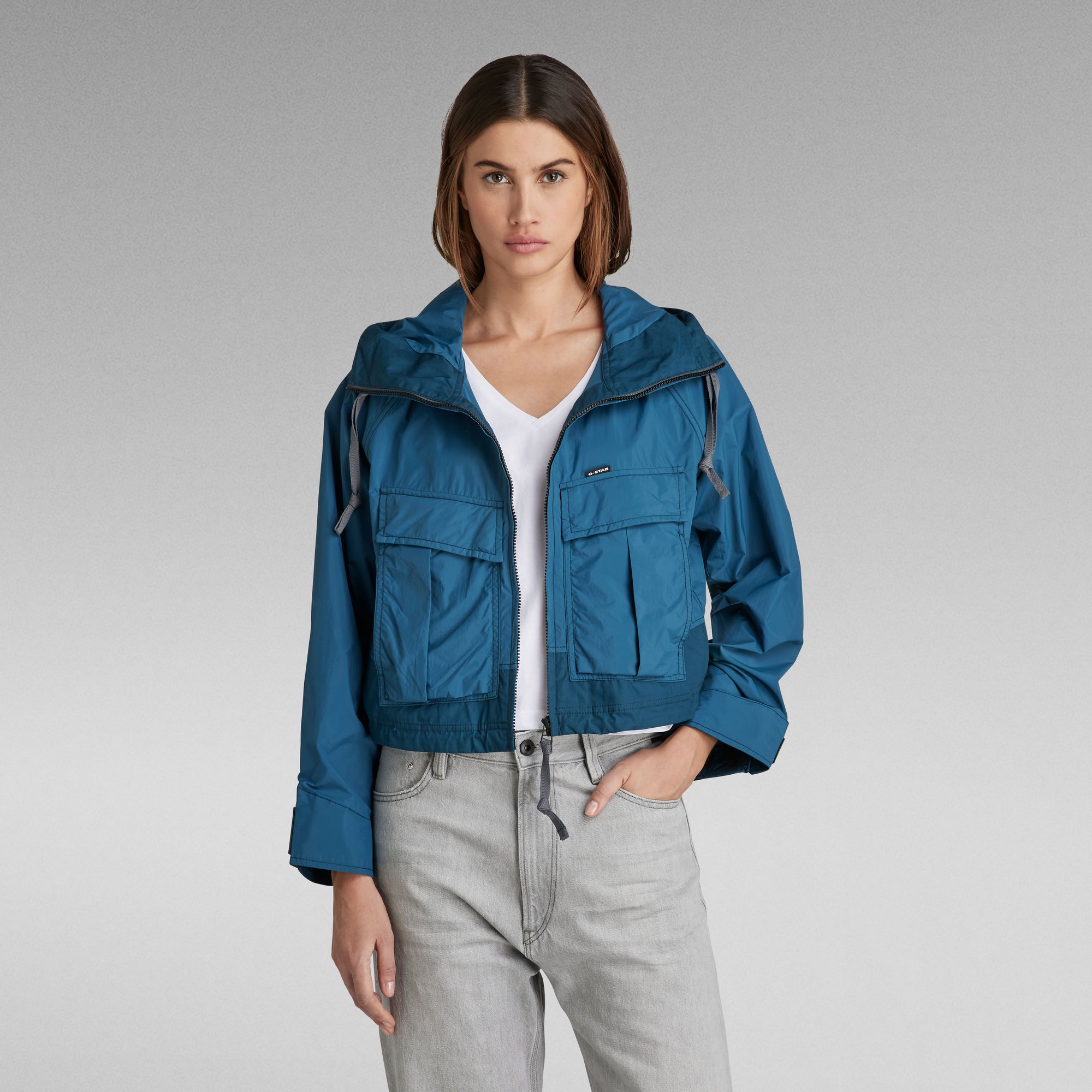 Sporty Windbreaker | Medium blue | G-Star RAW® CA