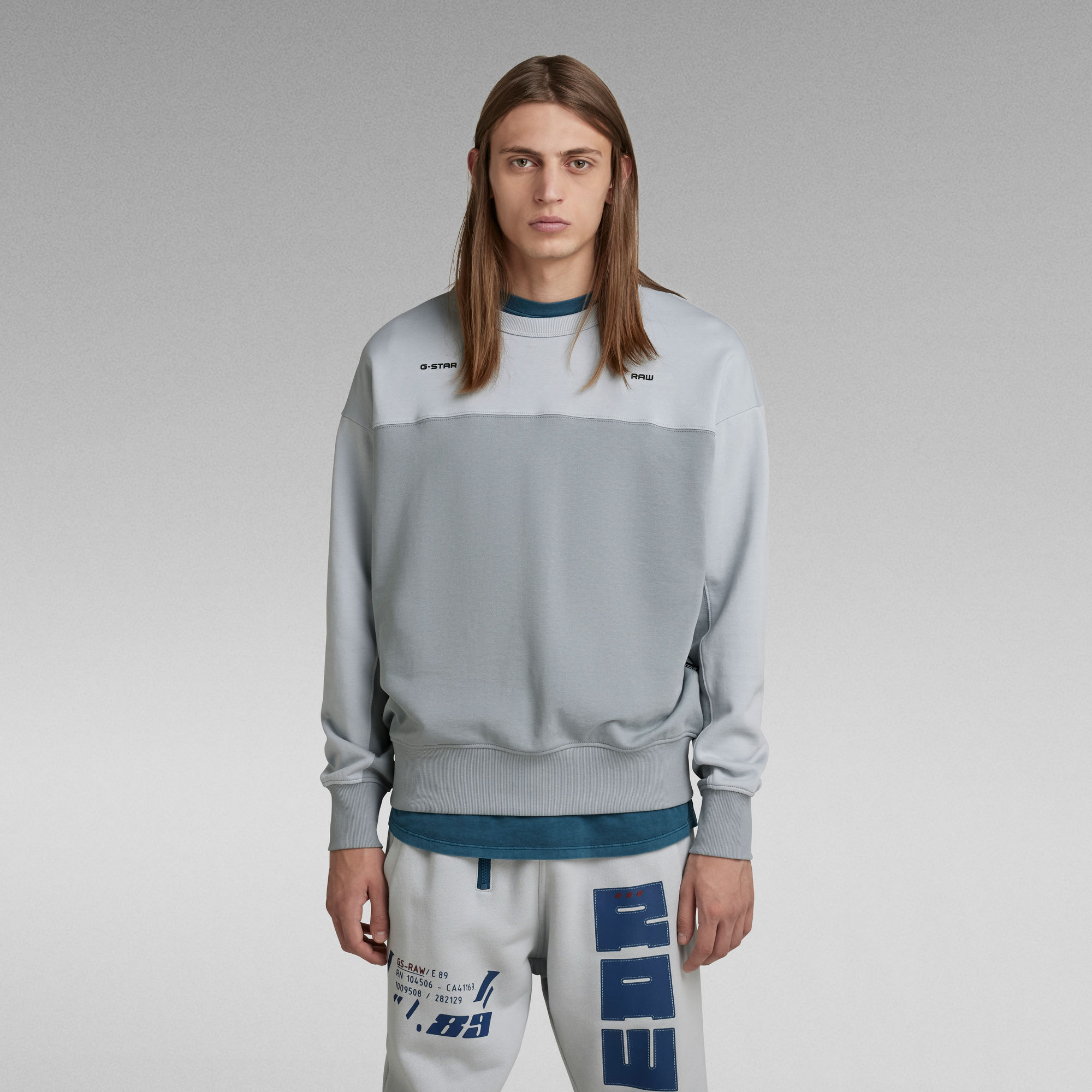 Color Block Oversized Sweatshirt | Mehrfarbig | G-Star RAW® DE