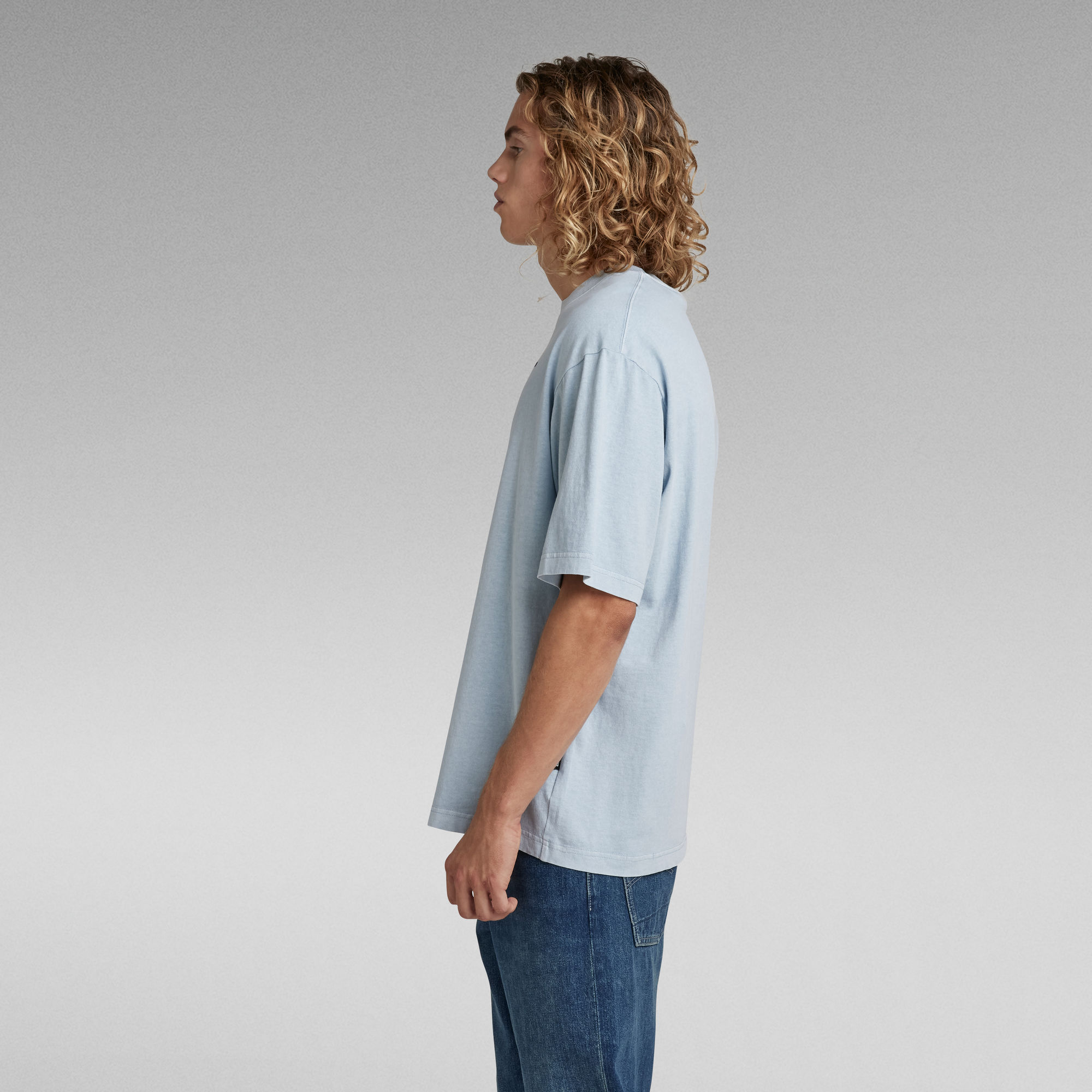 Unisex Boxy Base GD T-Shirt | Medium blue | G-Star RAW®