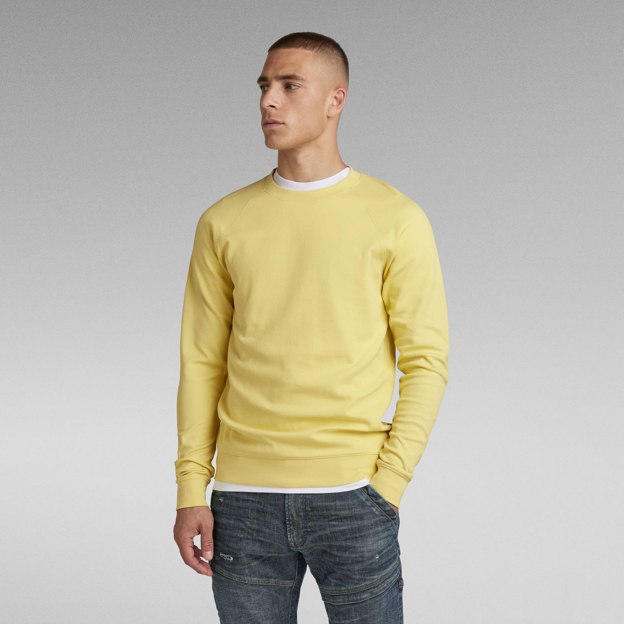 Lightweight Raglan Sweater | Yellow | G-Star RAW®
