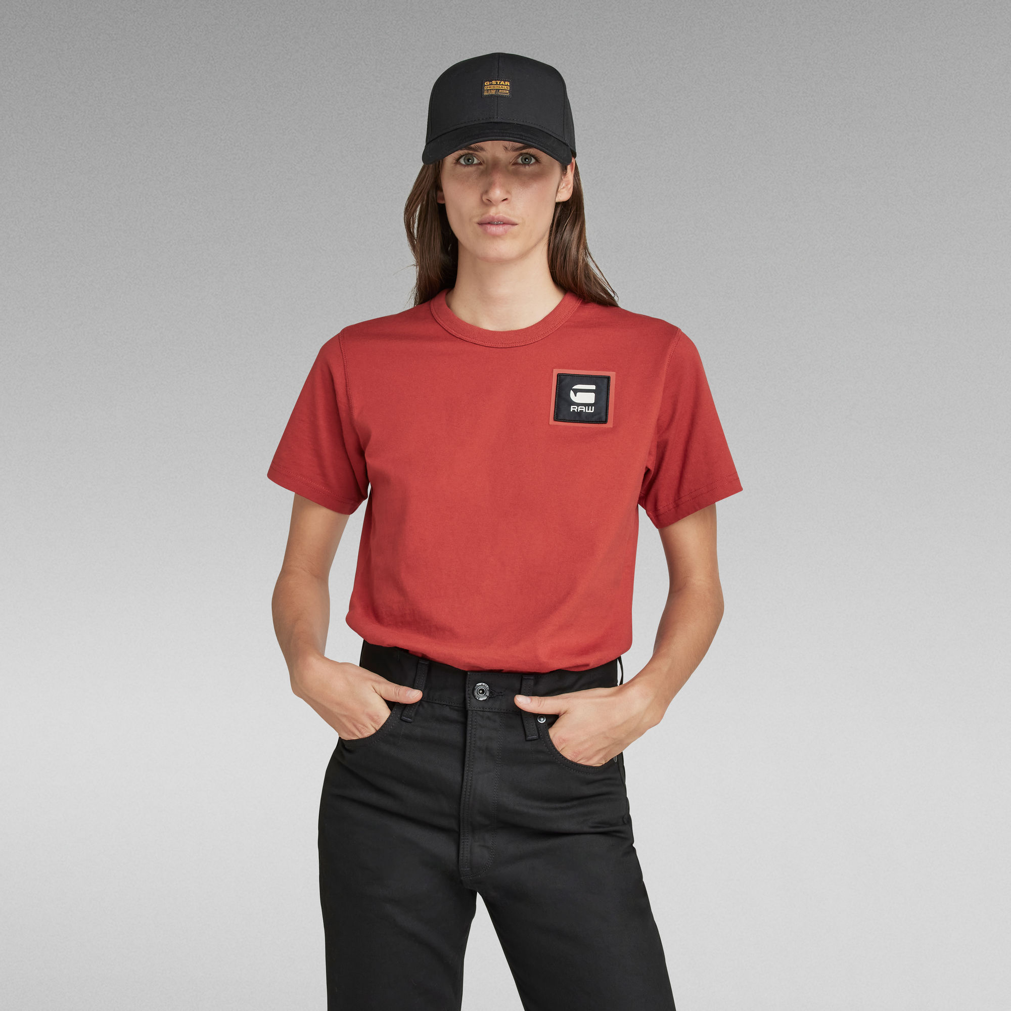 Unisex Badge Logo + T-Shirt | Red | G-Star RAW®