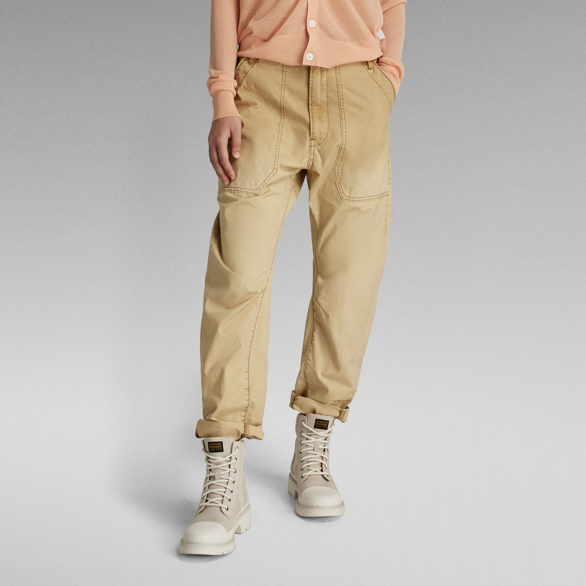Boyfriend Broek 3D Fatigue | Beige | G-Star RAW®