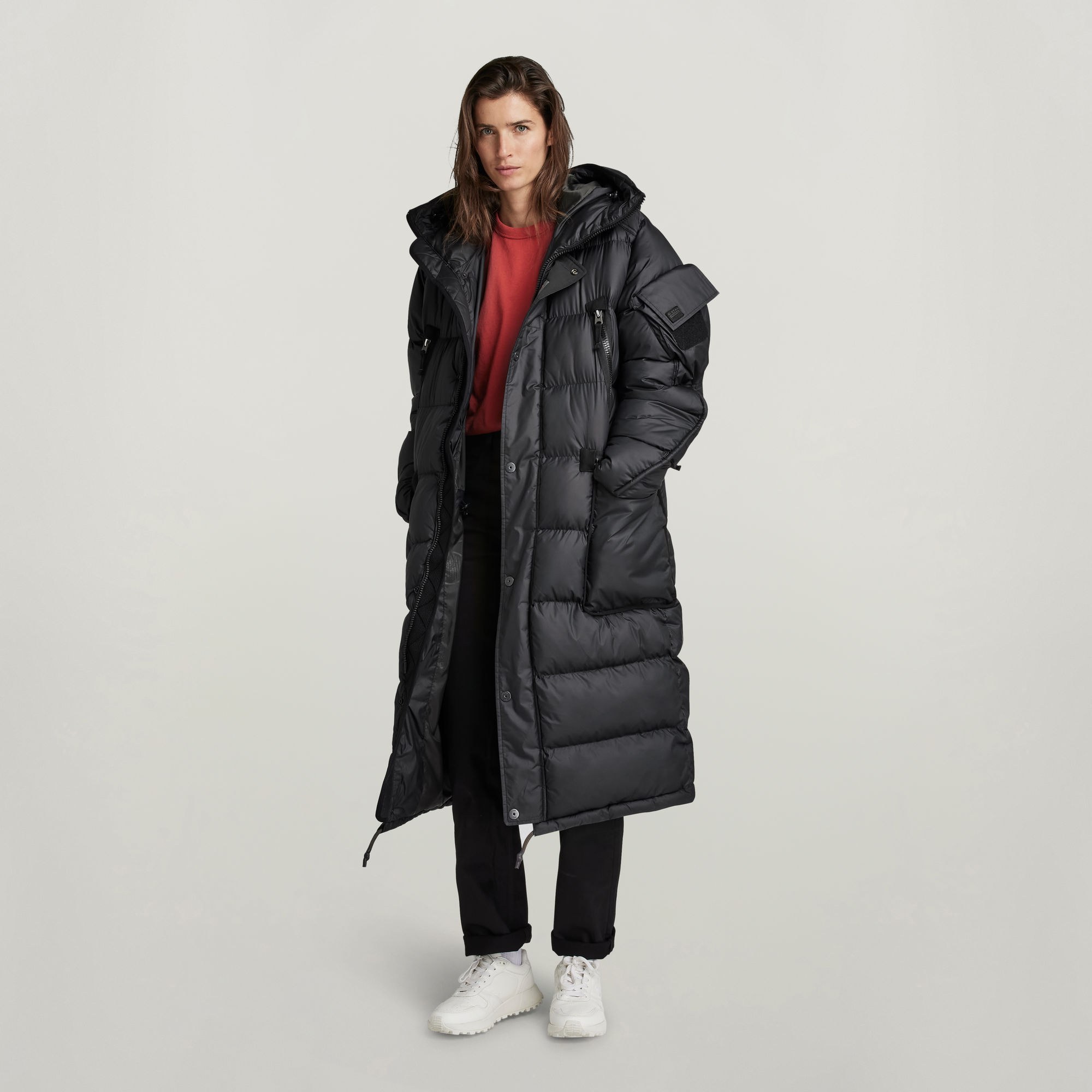 Unisex Extra Long Puffer Jacket | Black | G-Star RAW®