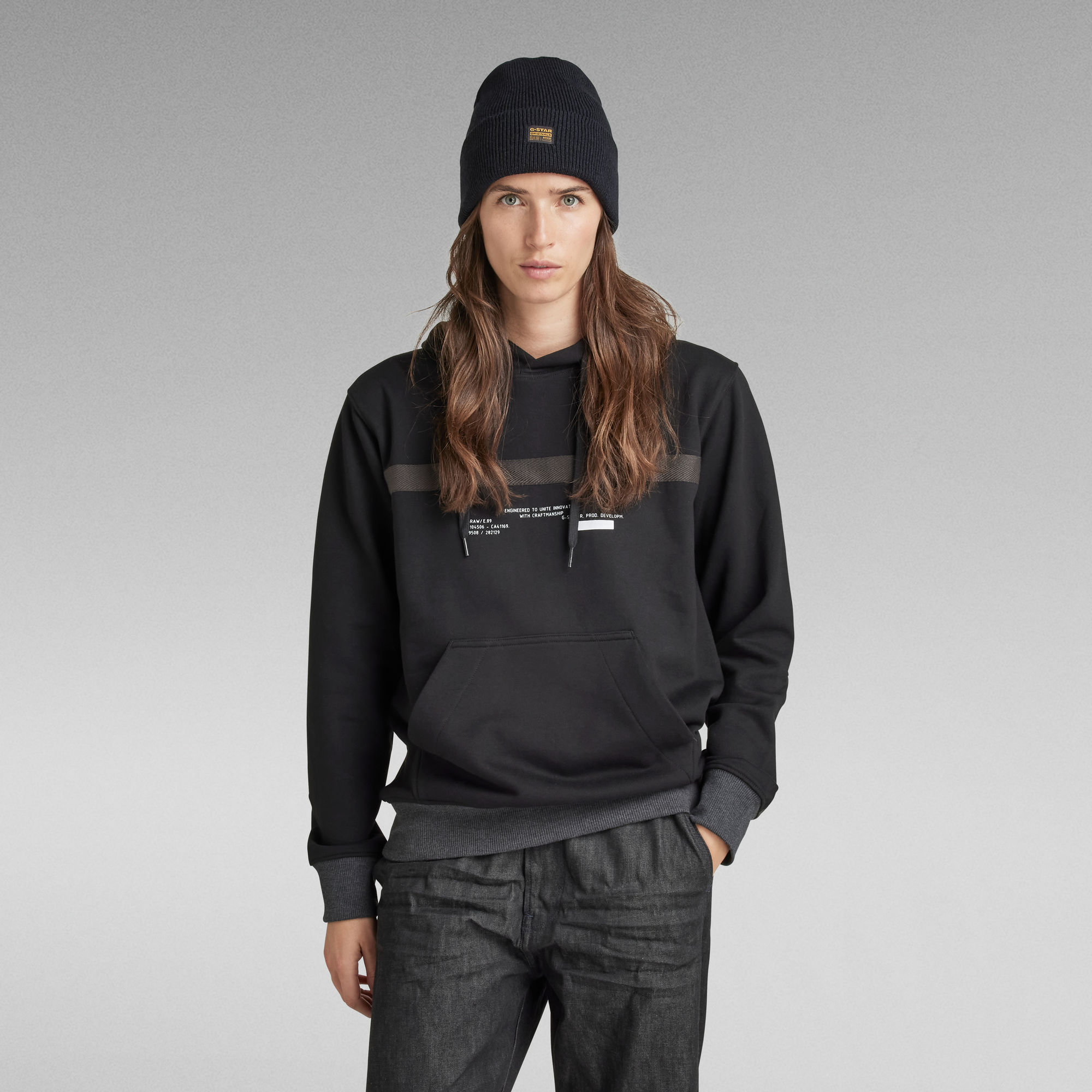 Unisex Tape Hooded Sweater | Black | G-Star RAW®