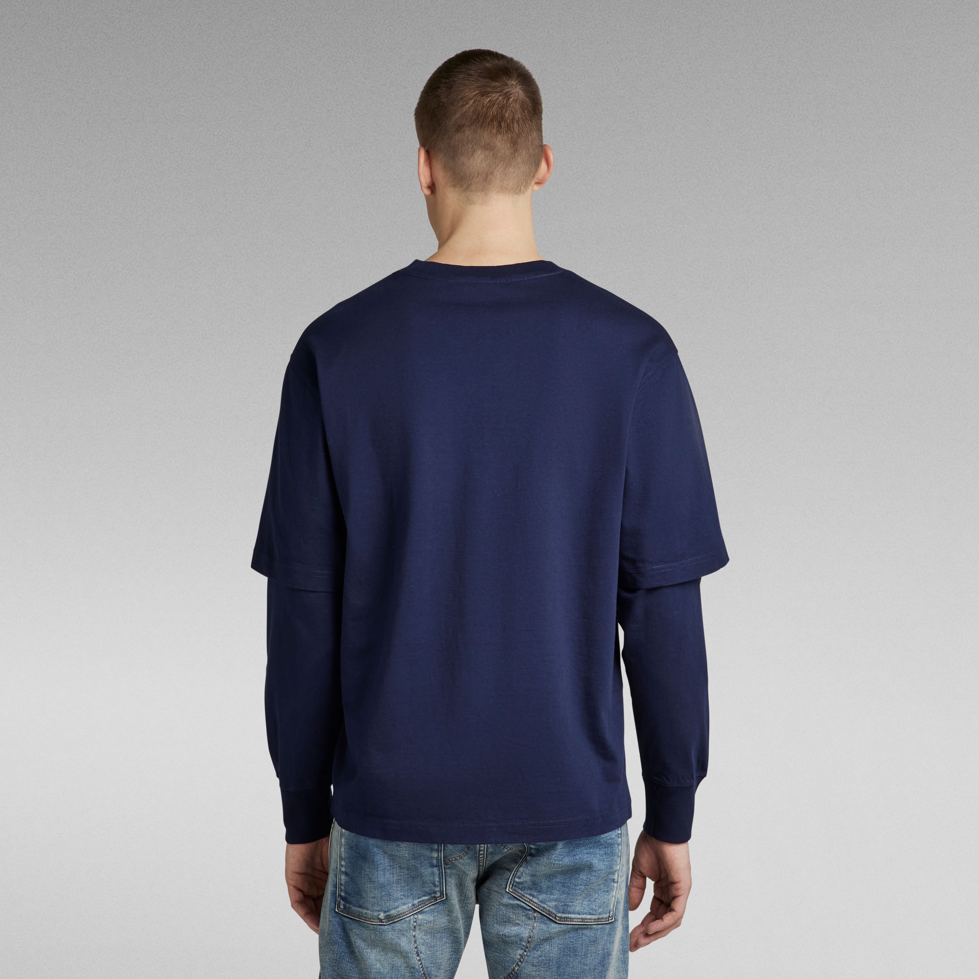 Boxy Double T-Shirt | Dark blue | G-Star RAW®