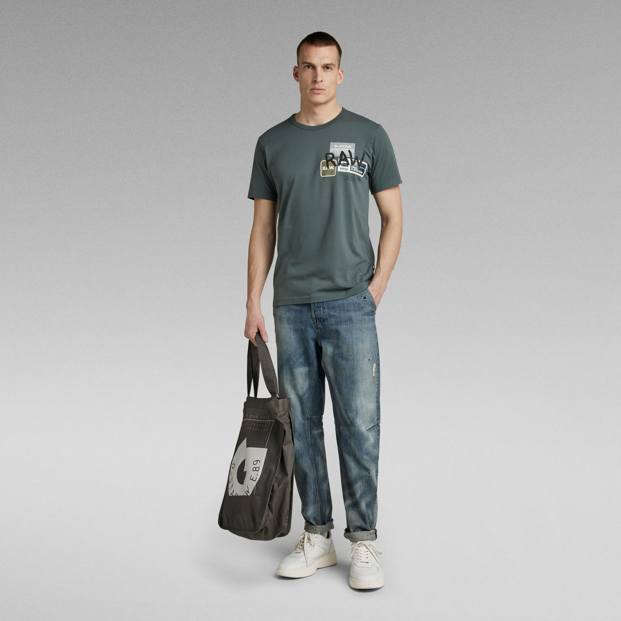 Multi Graphic T-Shirt | Men | Grey | G-Star RAW®