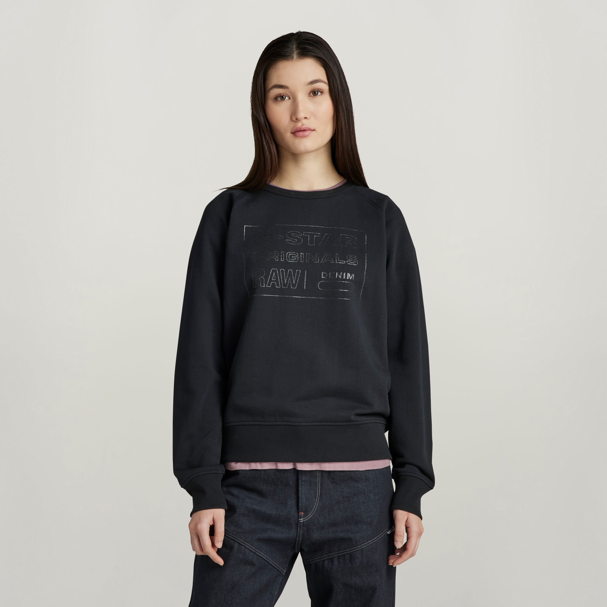 Raglan Originals Sweater | Women | Black | G-Star RAW®