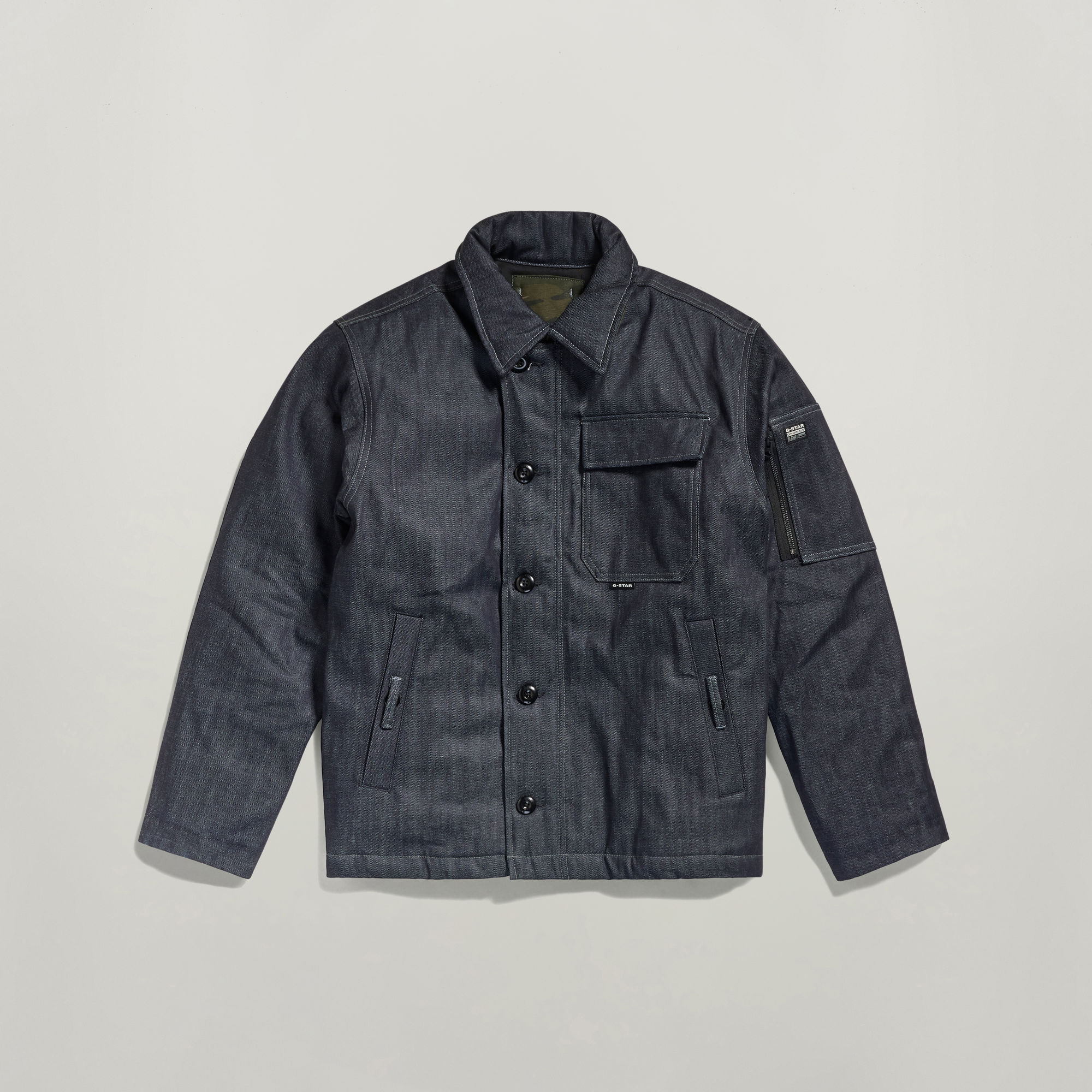 Deck Padded Denim Jacket | Dark blue | G-Star RAW®