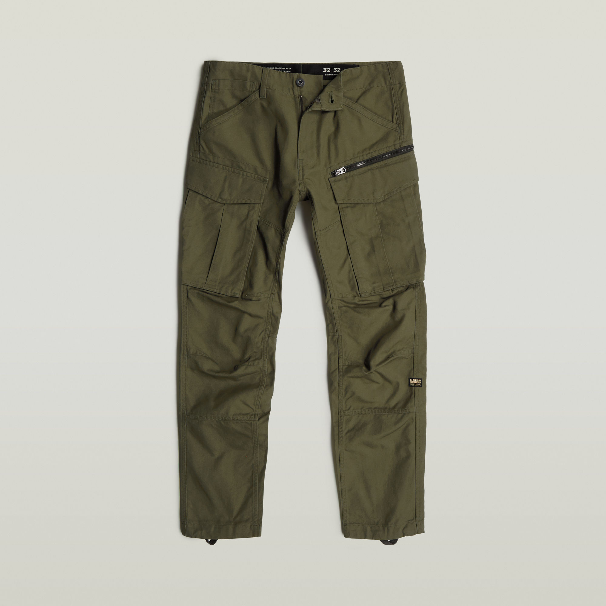 Rovic Zip 3D Regular Tapered Pants | Green | G-Star RAW®