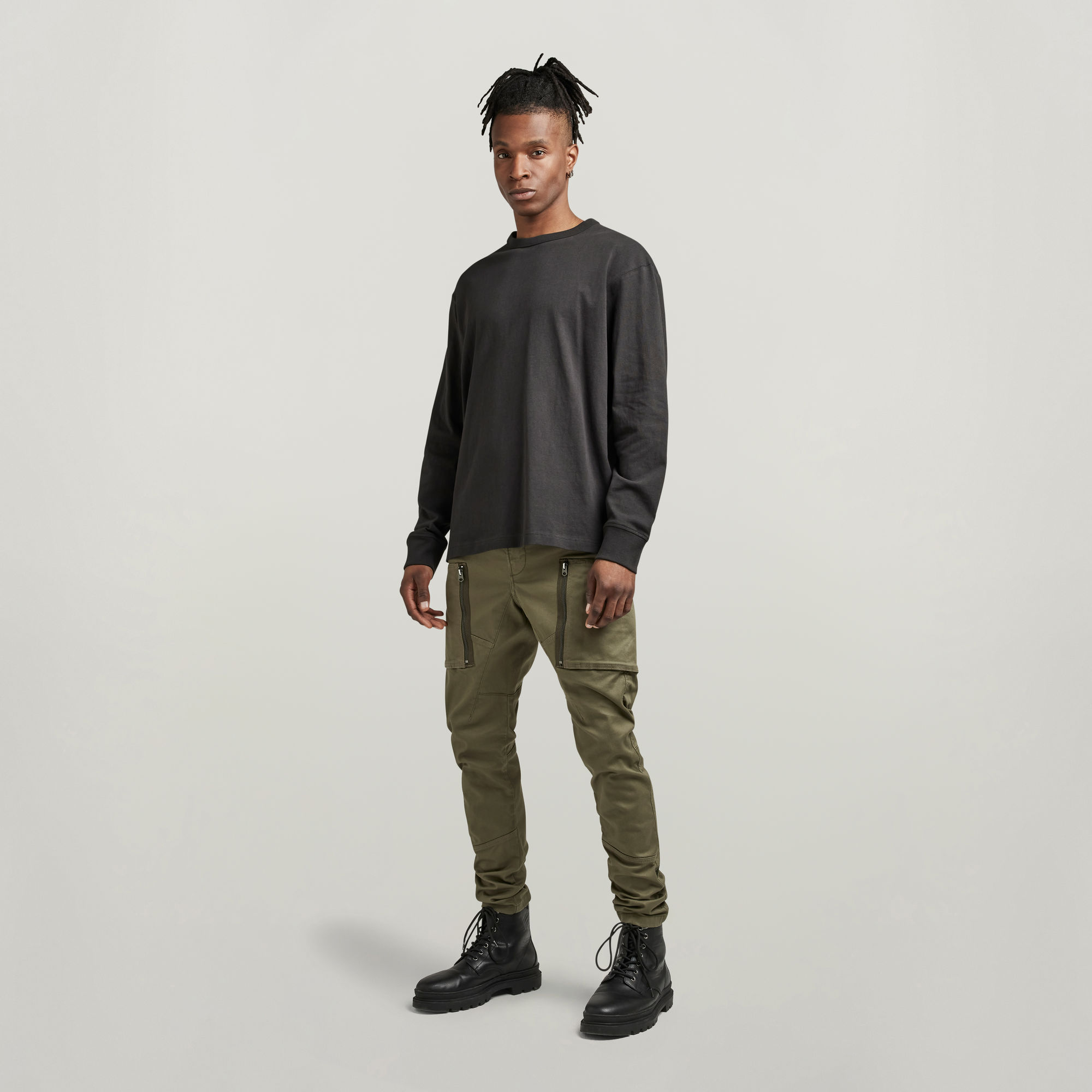 Utility Mix Boxy T-Shirt | Black | G-Star RAW®