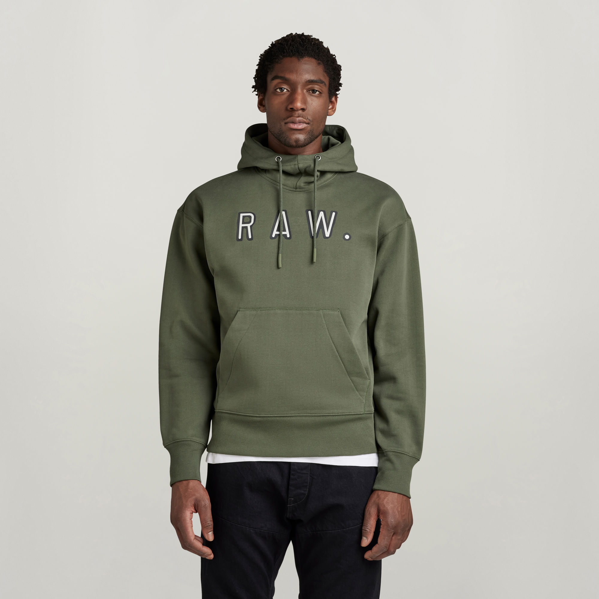 Hoodie Vulcanic RAW Loose | Groen | G-Star RAW®
