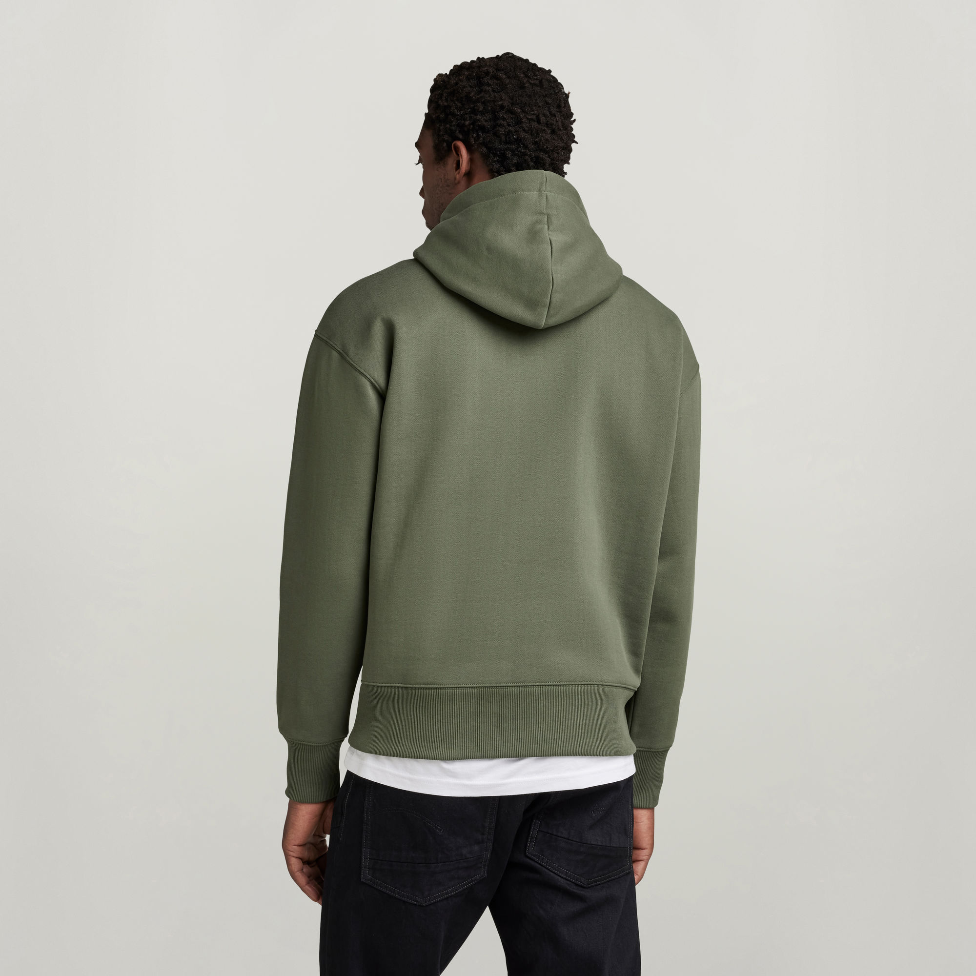 Vulcanic RAW Loose Hooded Sweater | Green | G-Star RAW®