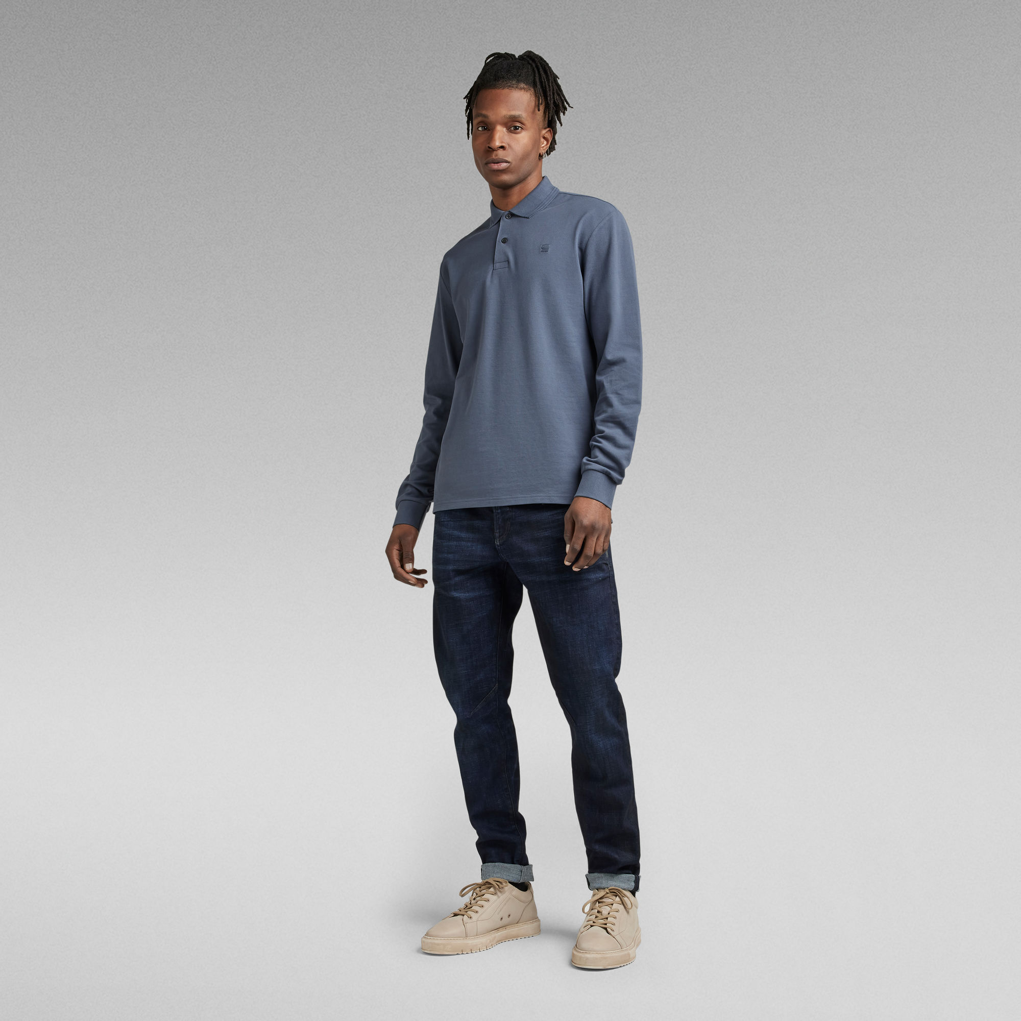 Dunda Core Polo | Medium blue | G-Star RAW®