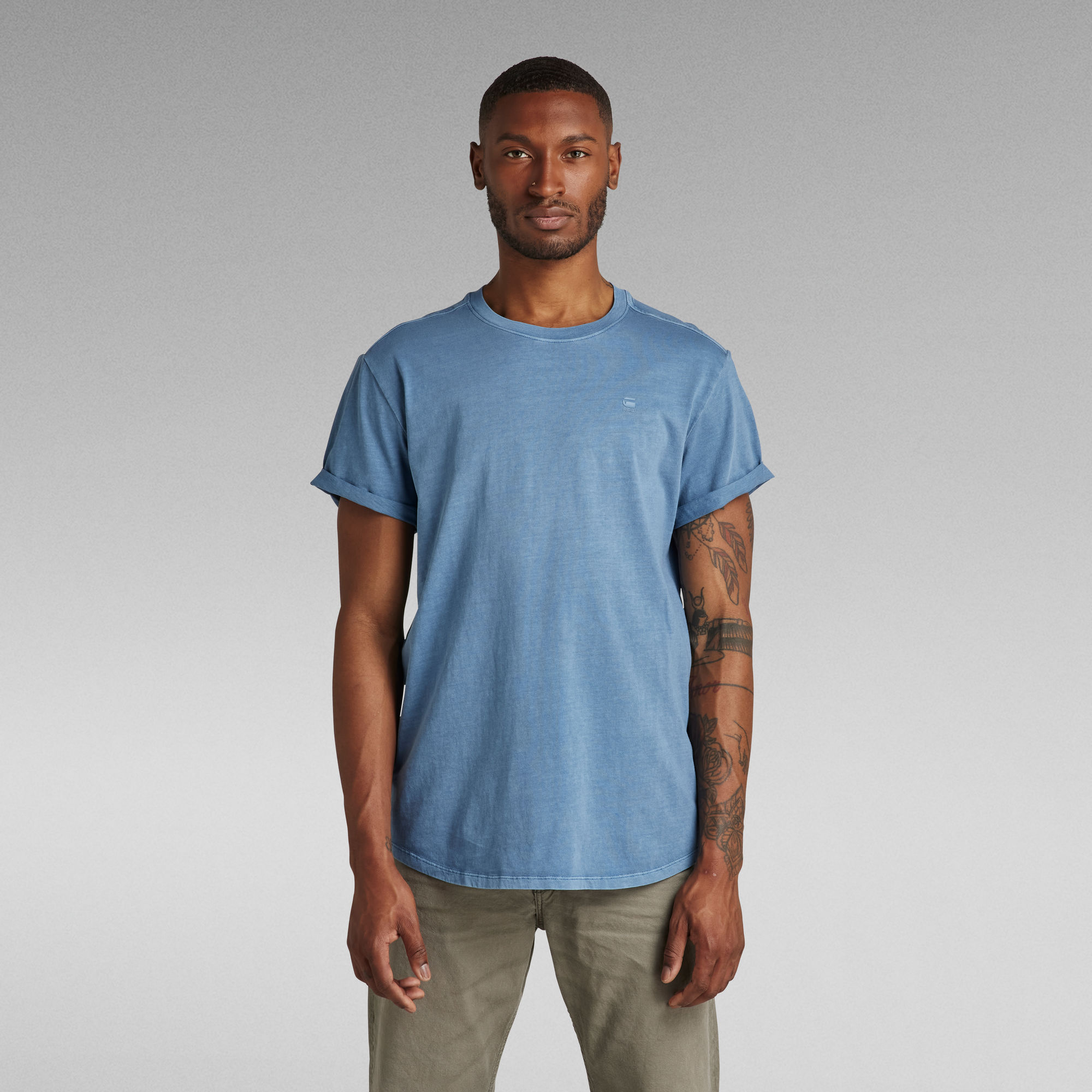 Lash T-Shirt | Medium blue | G-Star RAW® US