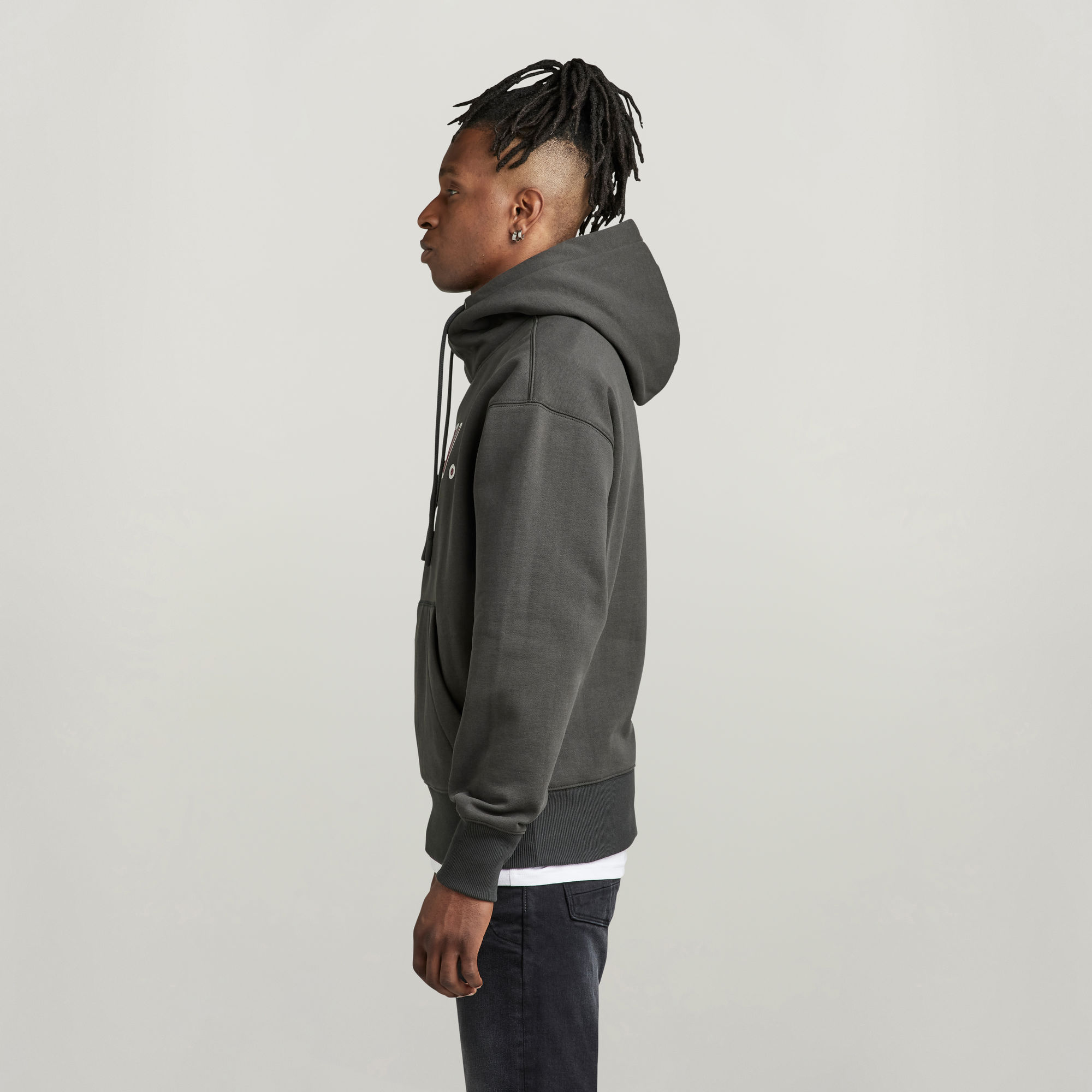 Vulcanic RAW Loose Hooded Sweater | Grey | G-Star RAW®