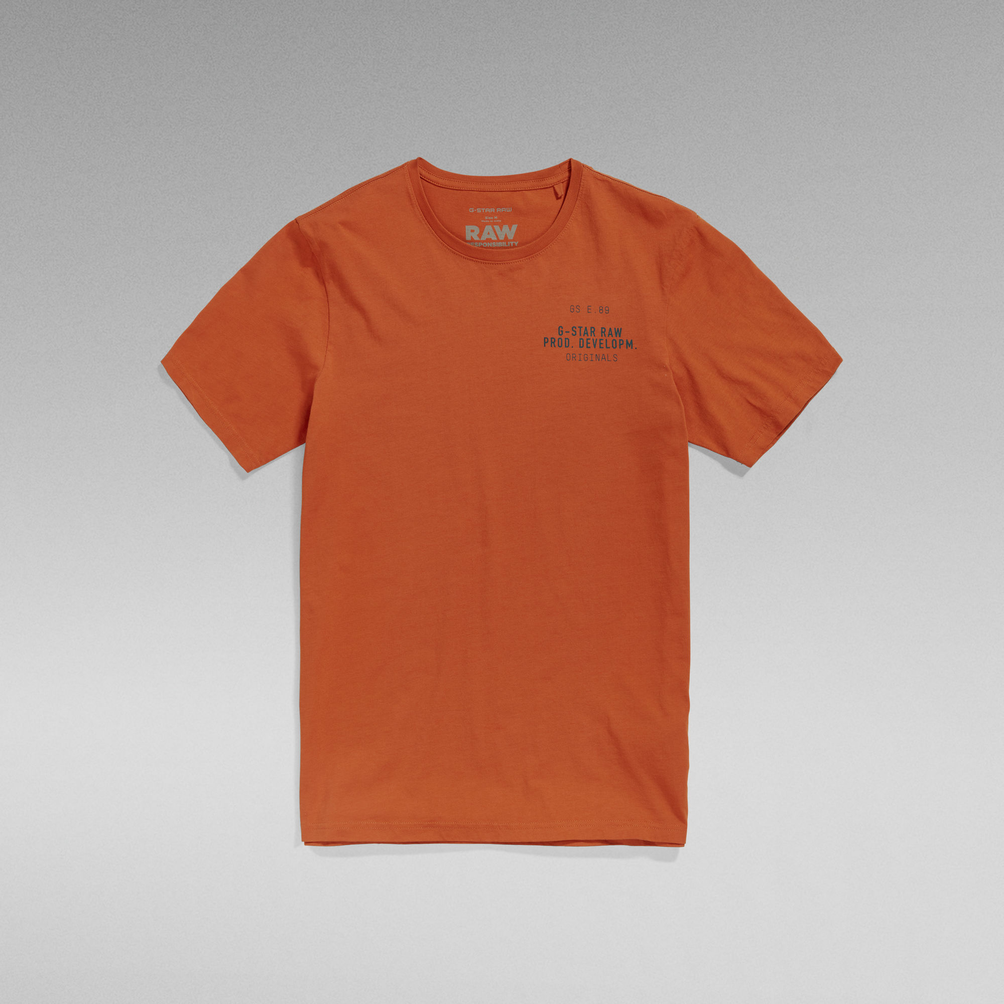 Faded RAW Back Graphic Slim T-Shirt | Orange | G-Star RAW®
