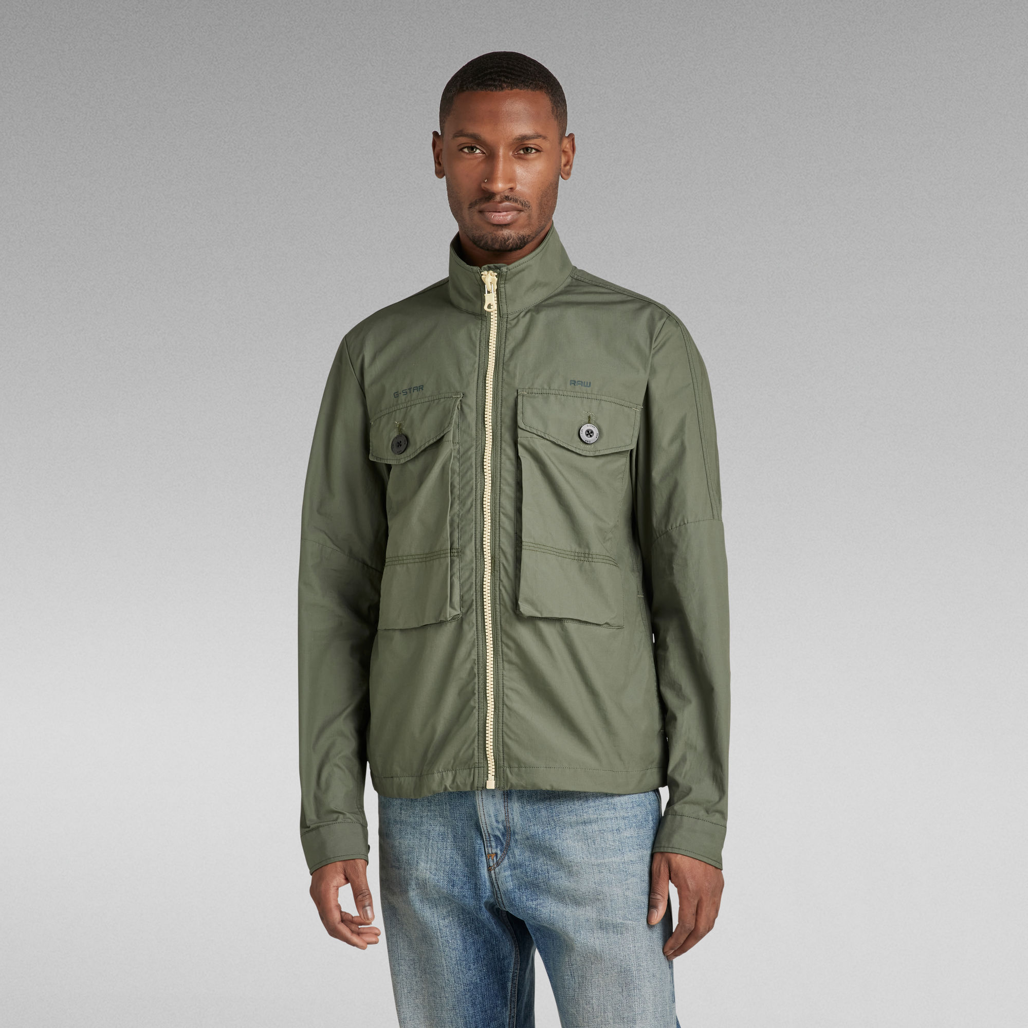 Long Pocket Track Overshirt | Groen | G-Star RAW®
