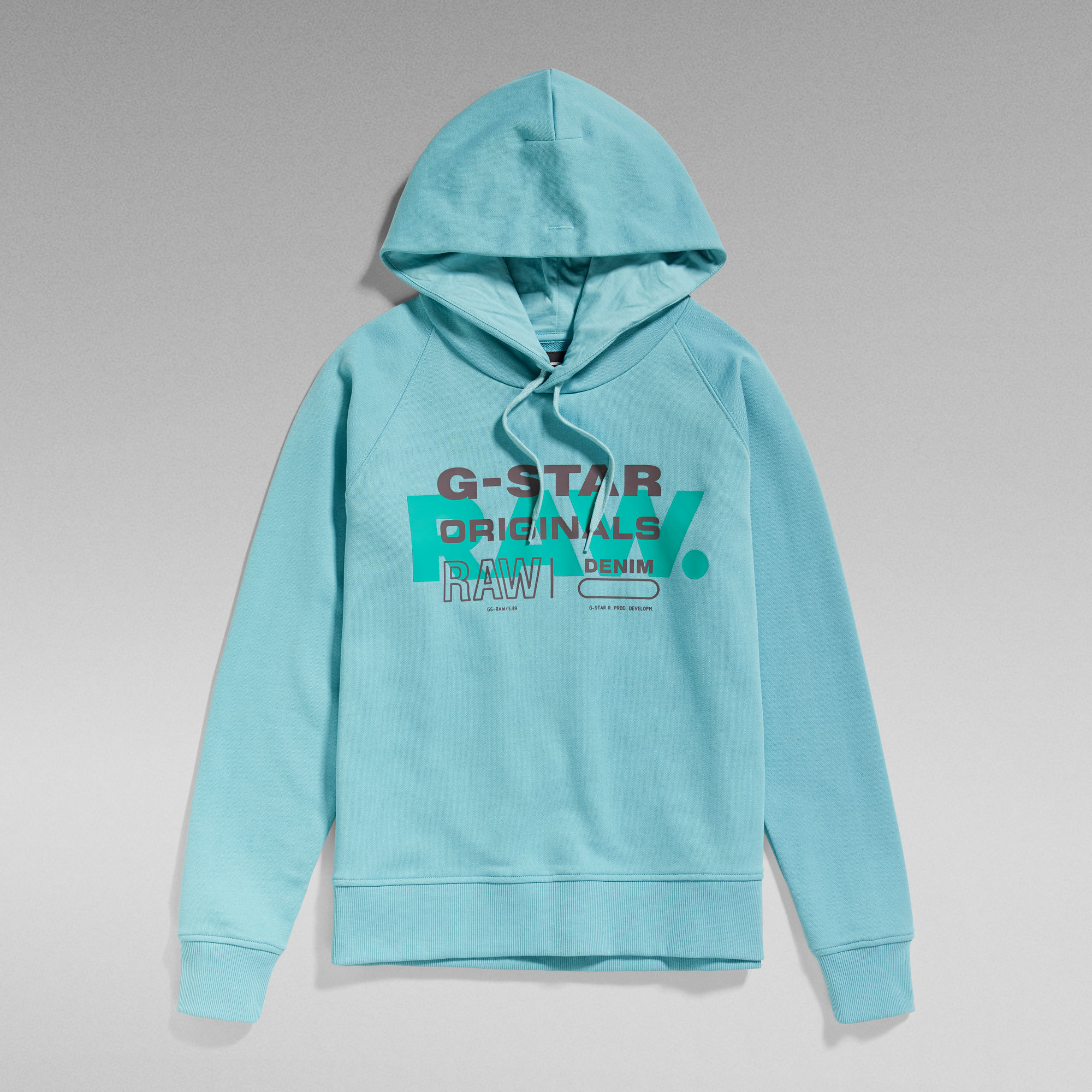 Raglan Raw Originals Hooded Sweater | Light blue | G-Star RAW®