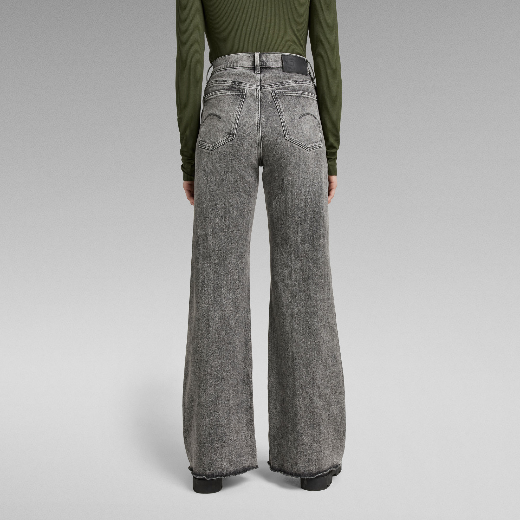 Deck Ultra High Wide Leg Jeans | Grey | G-Star RAW®