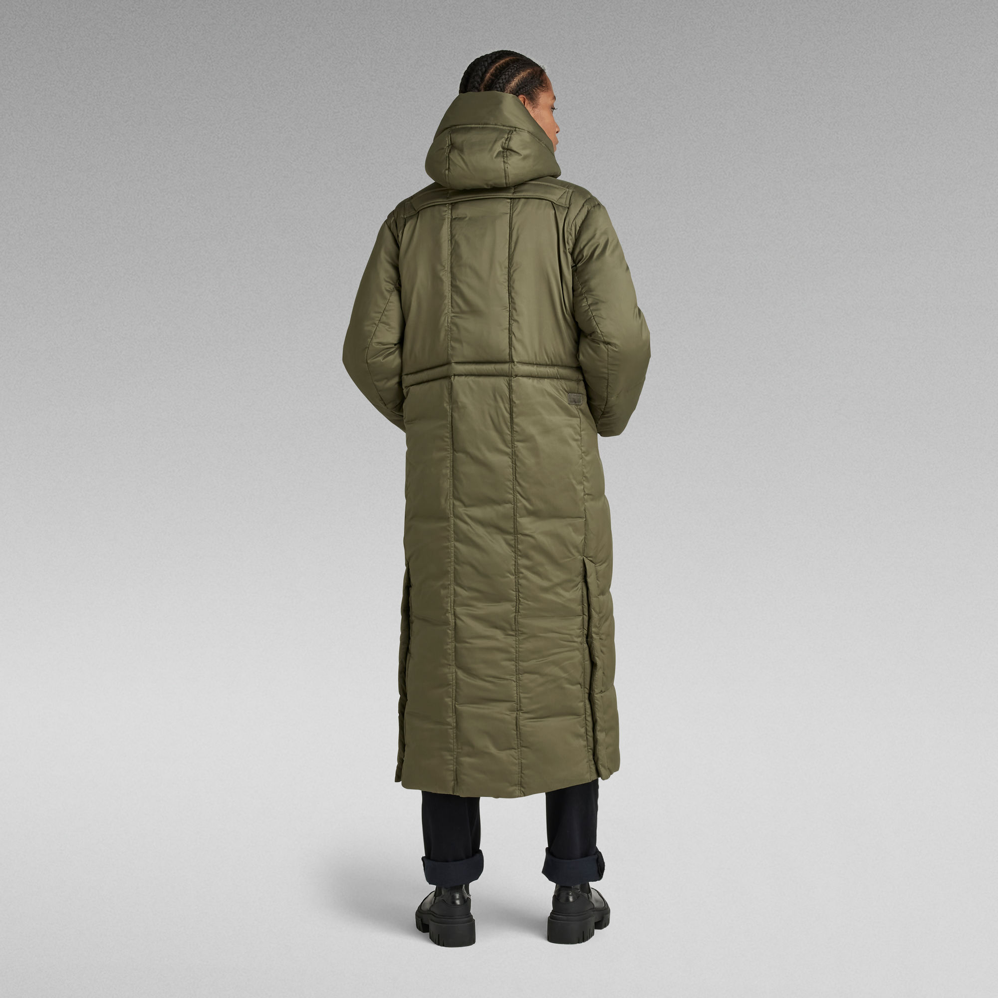 G - Whistler Padded Extra Long Parka | Green | G-Star RAW®