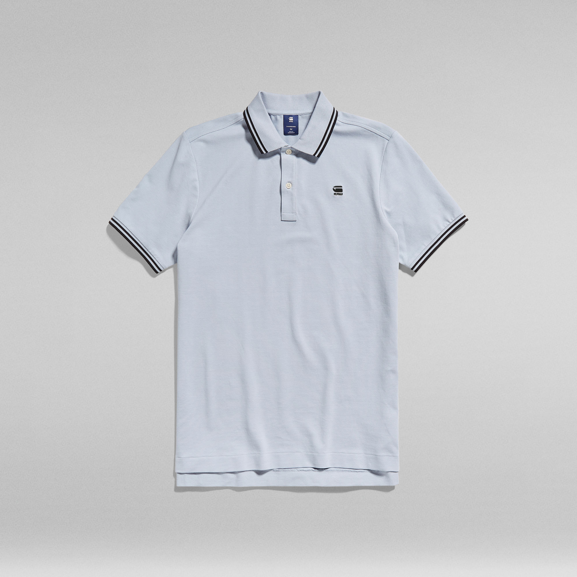 Dunda Slim Stripe Polo | Light blue | G-Star RAW®