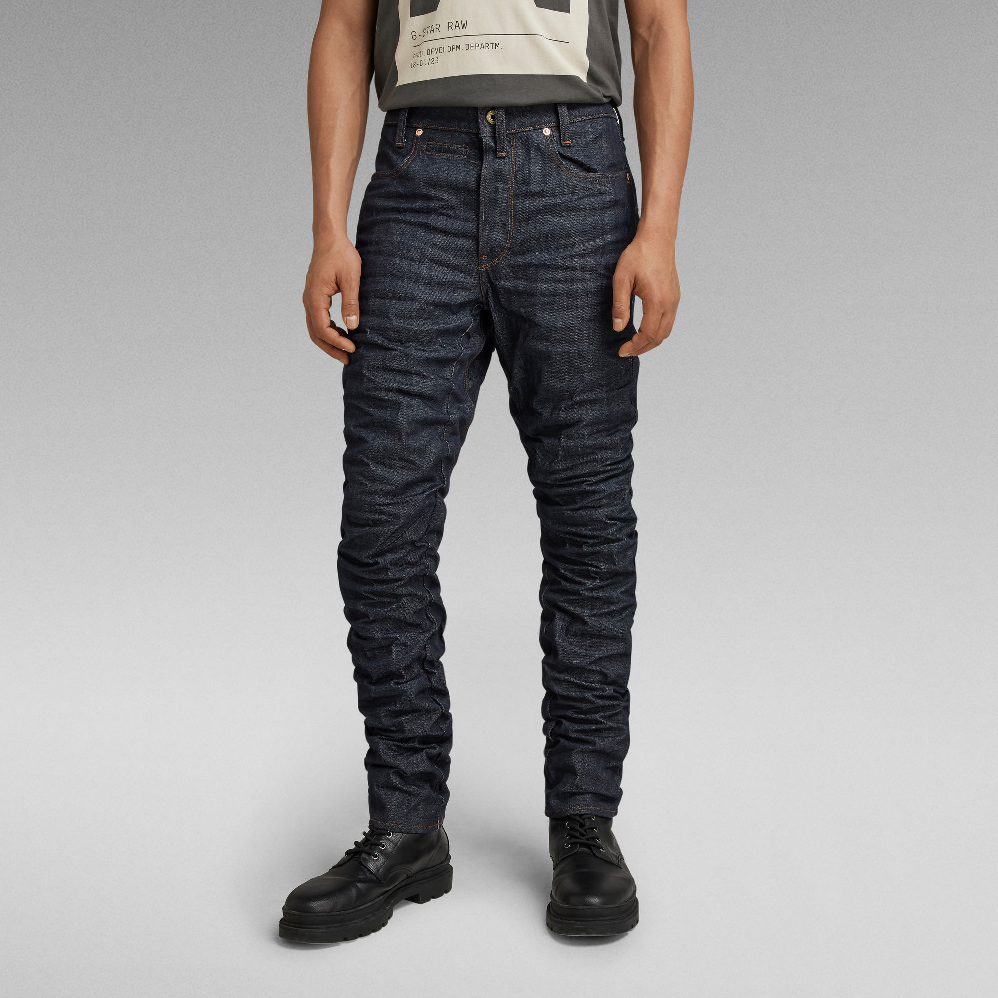 Staq 3D Straight Tapered Jeans | Dark blue | G-Star RAW®