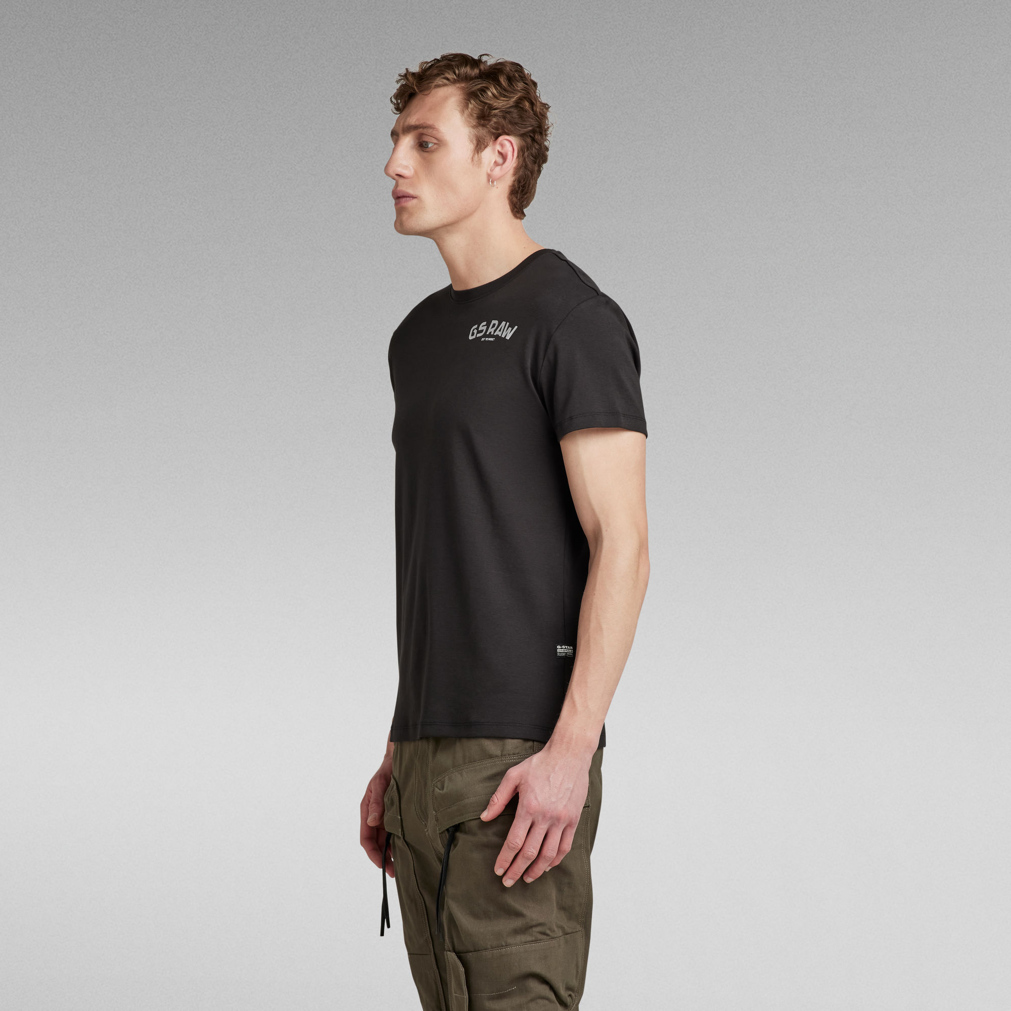 Graphic Ribbed Top | Schwarz | G-Star RAW®
