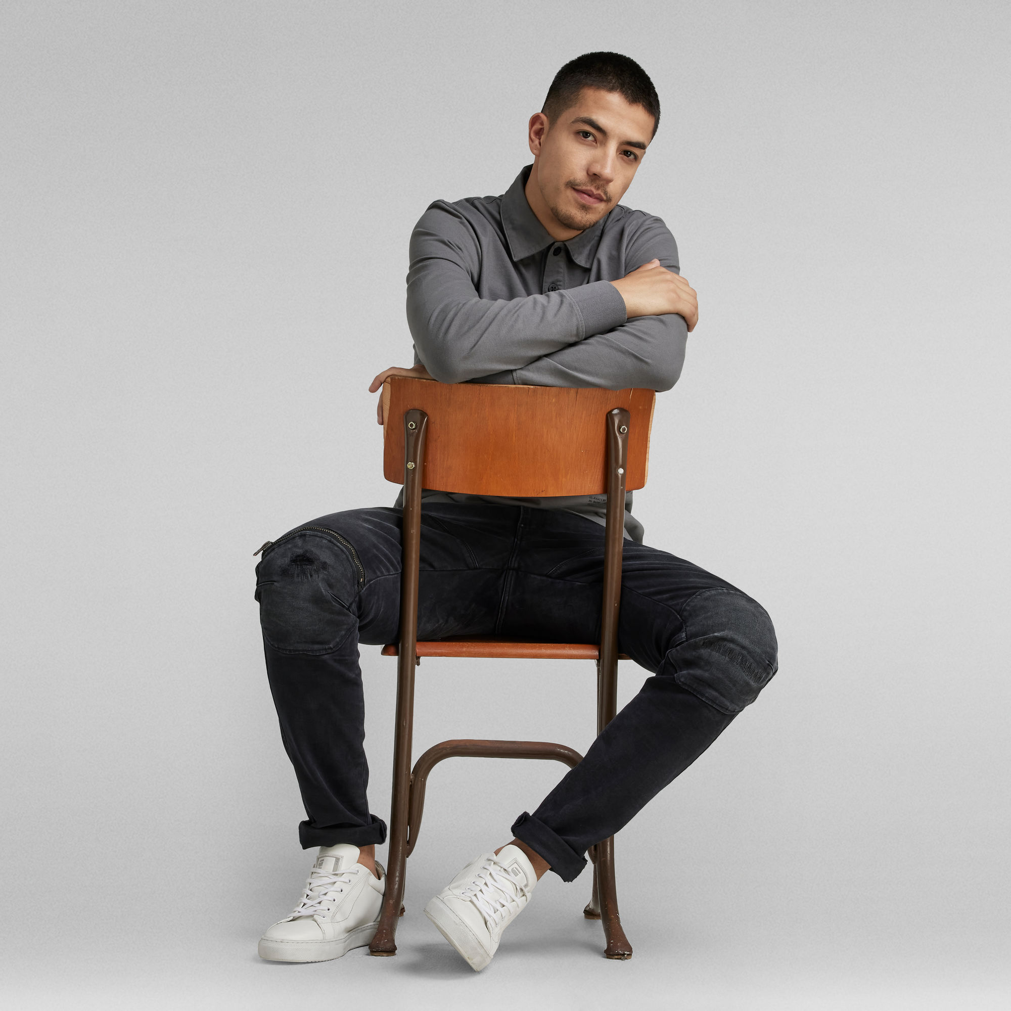 Text Polo | Grey | G-Star RAW®