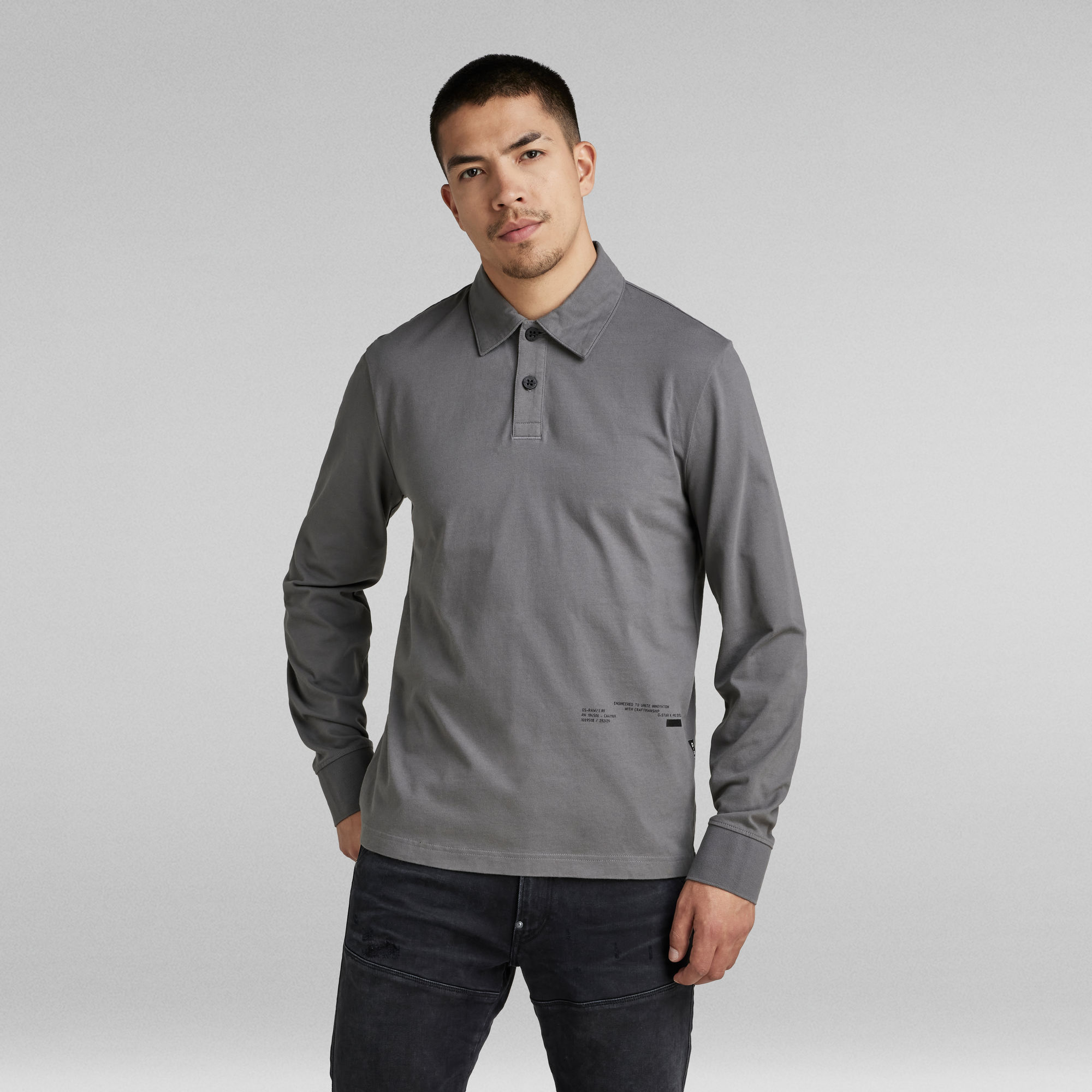 Text Polo | Grey | G-Star RAW®
