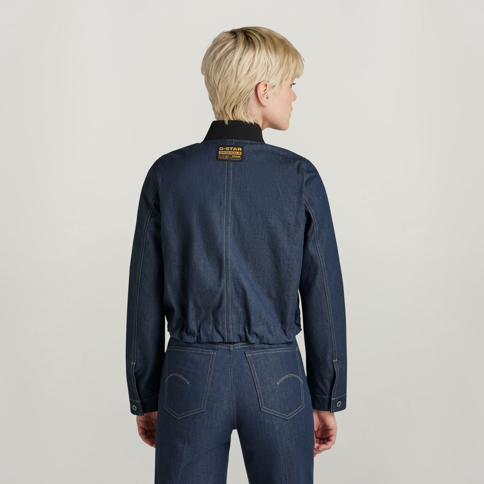 Drawstring Bomber Jacket | Dark blue | G-Star RAW®