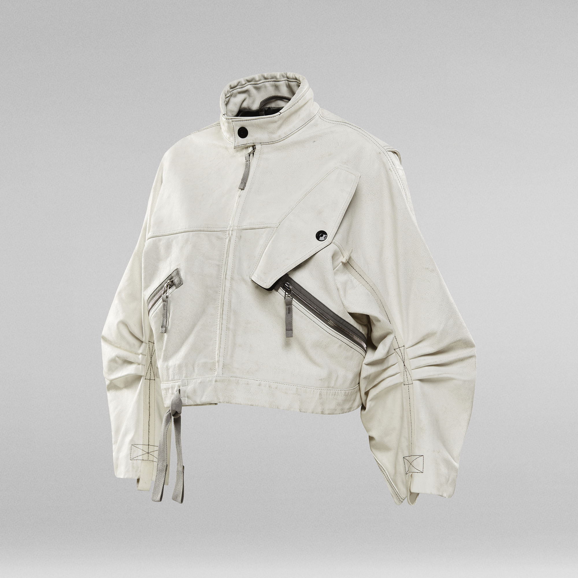 E Leather Bomber | White | G-Star RAW®