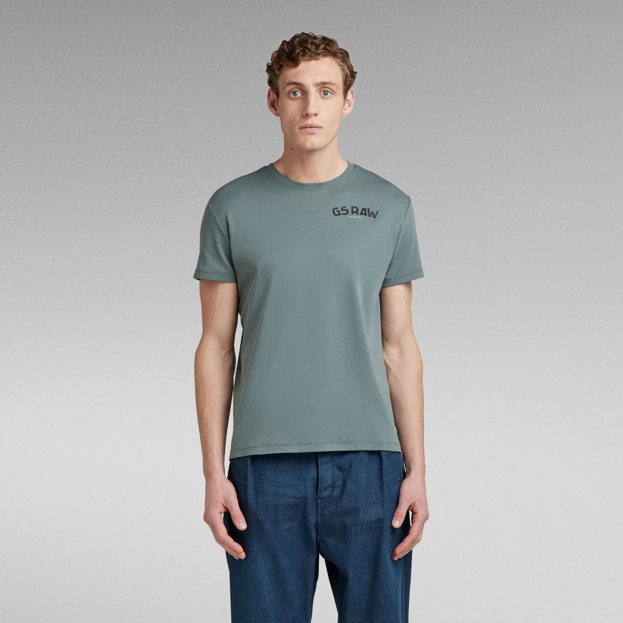 Graphic Ribbed Top | Green | G-Star RAW®