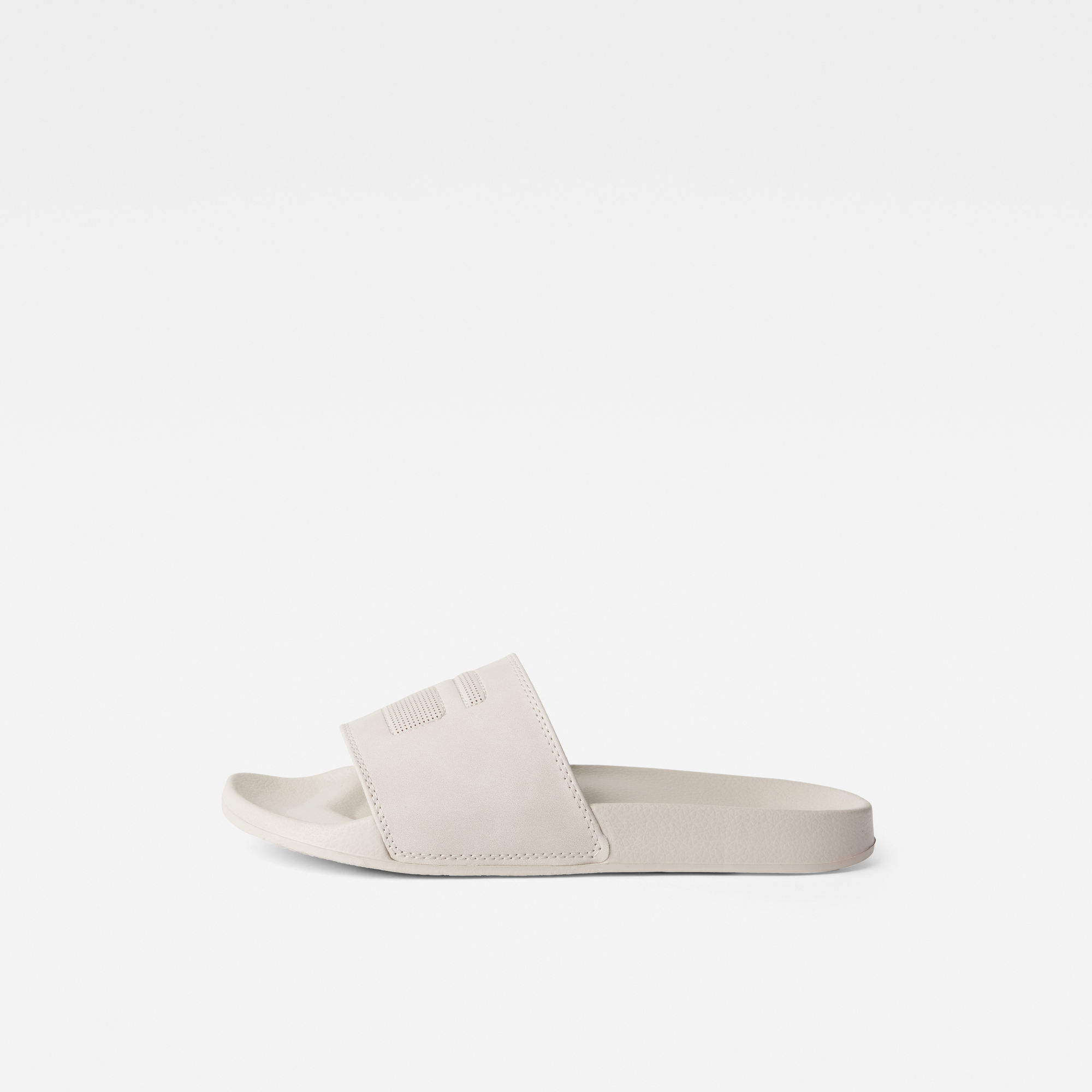 Cart III Perforated Logo Slides | White | G-Star RAW®