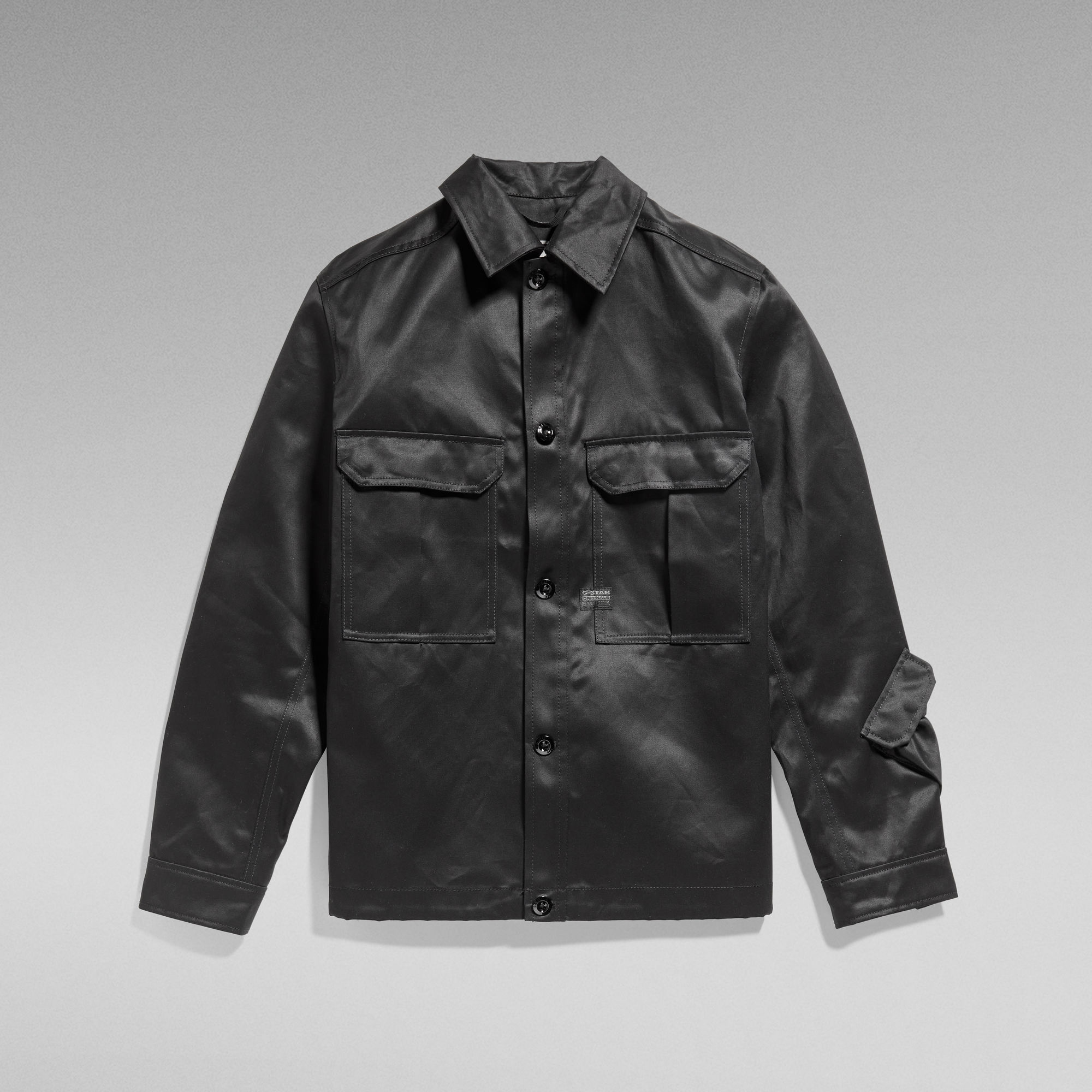 Unisex 2 Flap Pocket Relaxed Overshirt | Black | G-Star RAW®