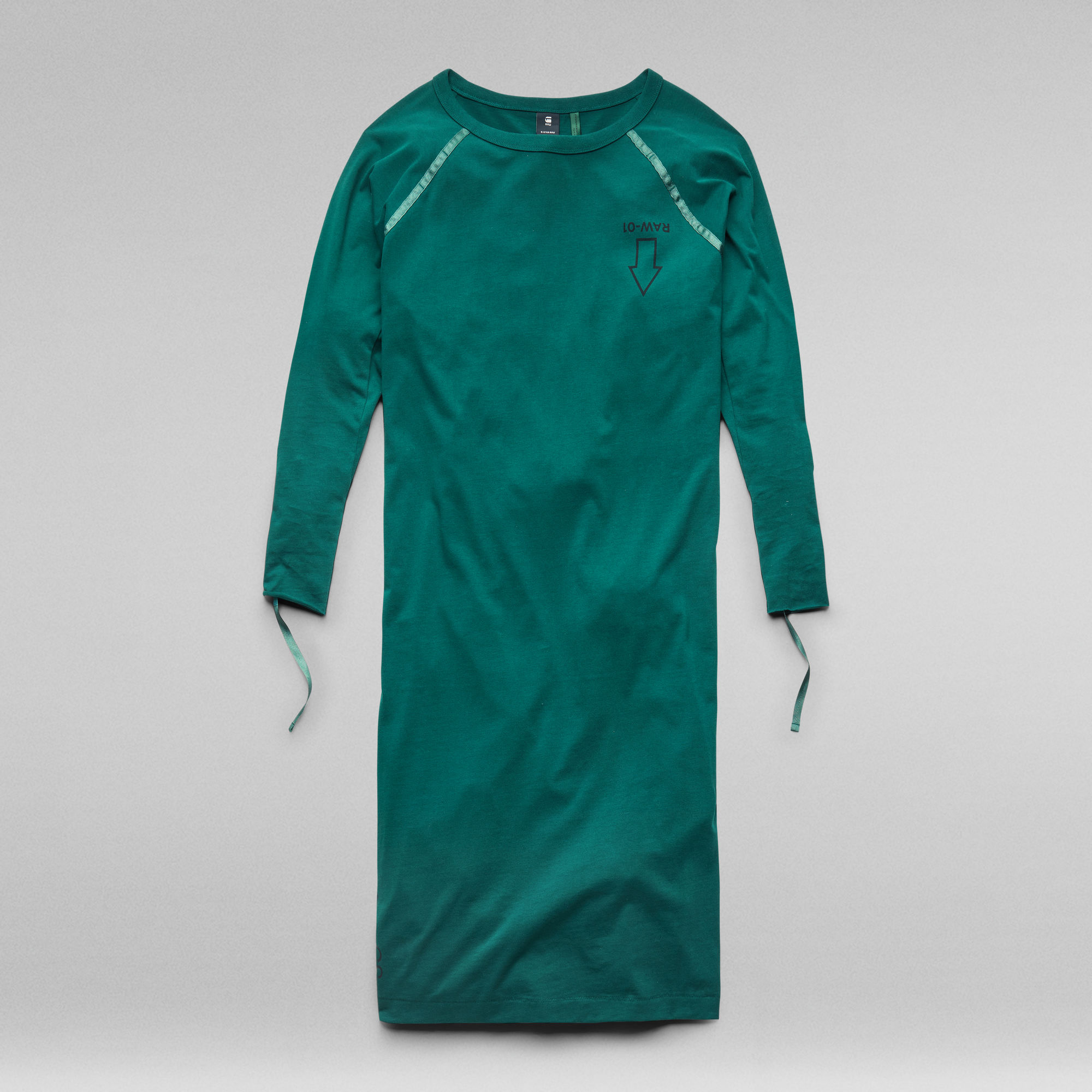 Raglan Back Snaps Dress | Green | G-Star RAW®