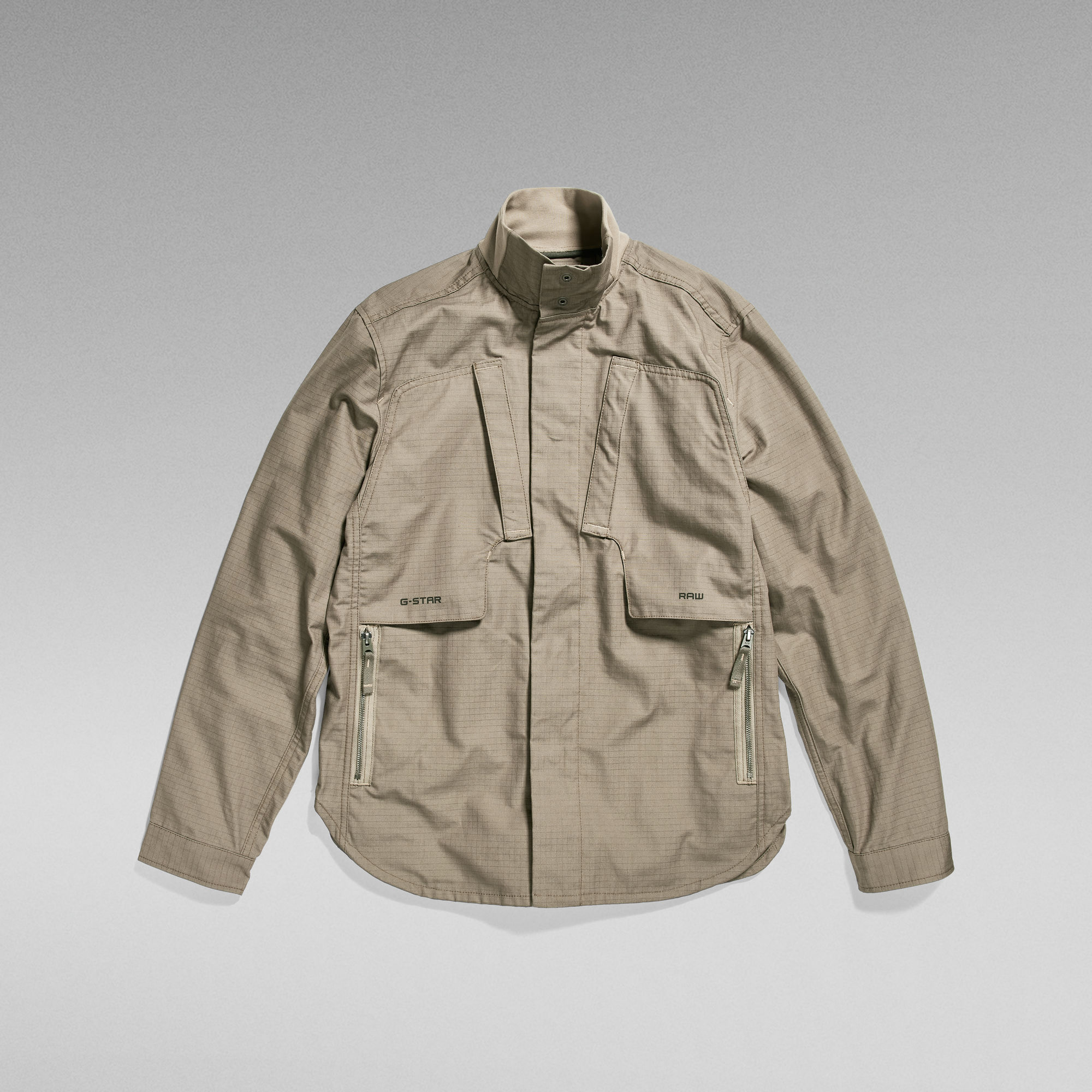 Utility Zip Overshirt | Brown | G-Star RAW®