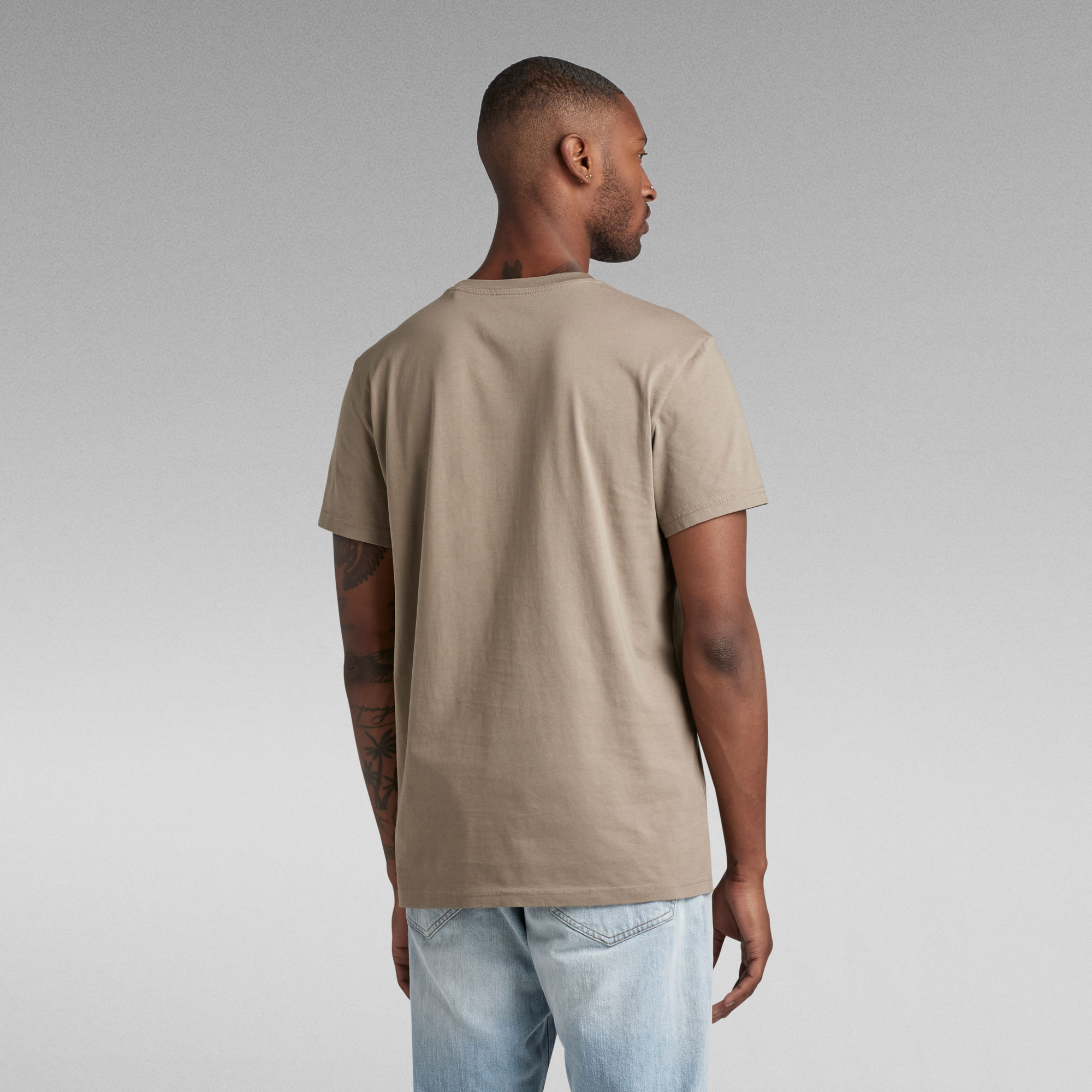 Lower Case Text T-Shirt | Beige | G-Star RAW®