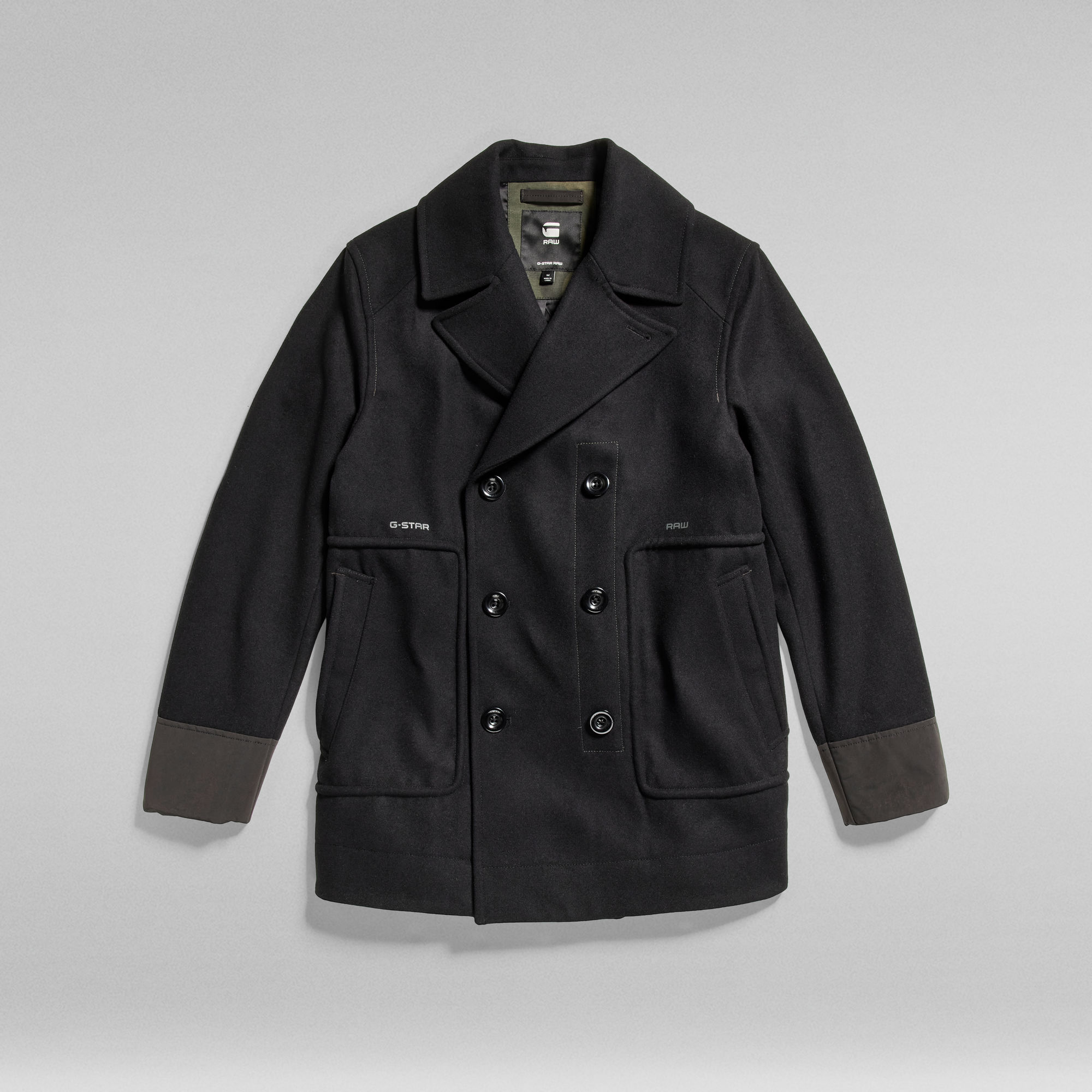 Wool Peacoat | Black | G-Star RAW®