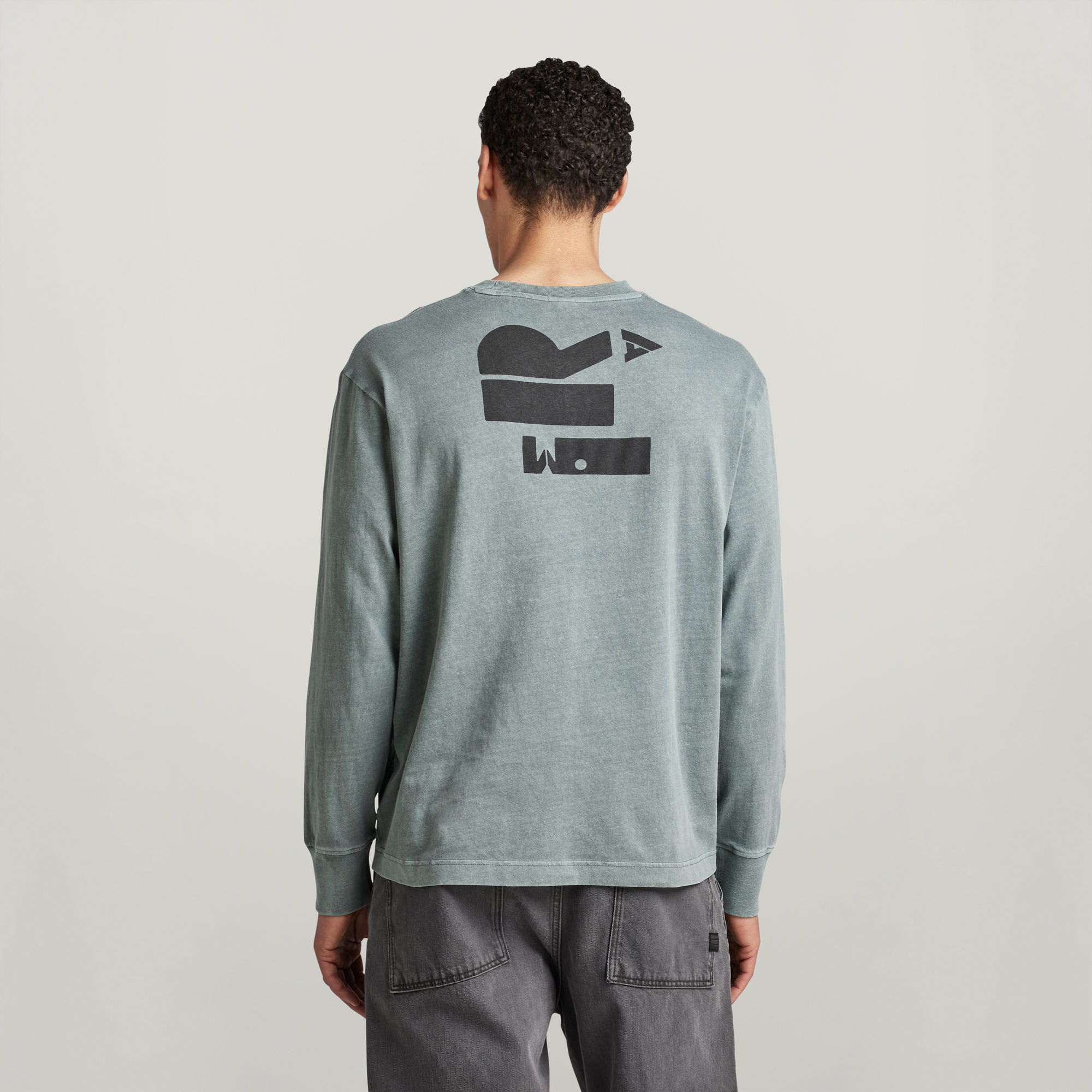 Back Typography Boxy T-Shirt | Green | G-Star RAW®