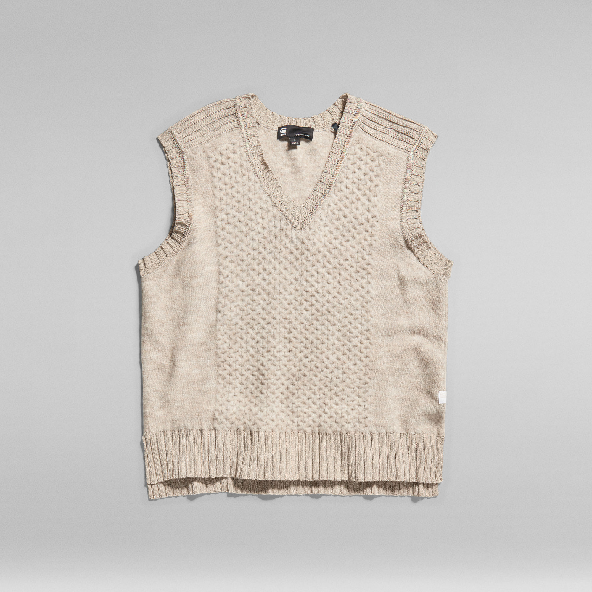 Structure Loose Knitted Pullunder | Beige | G-Star RAW®