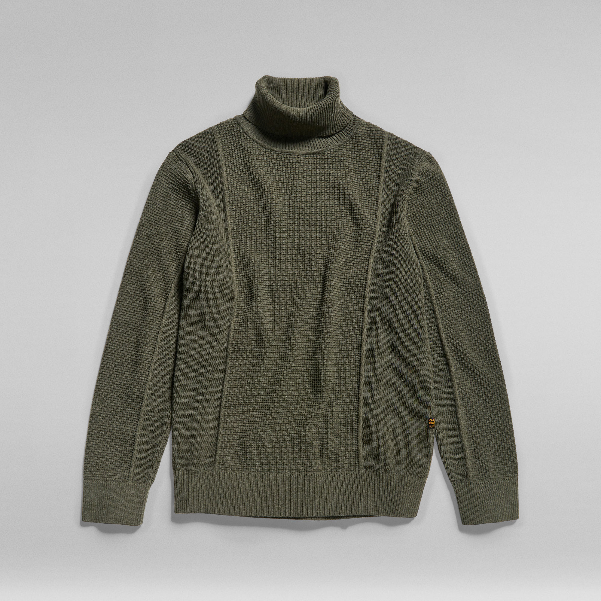 Knitted Turtleneck Sweater Structure | Green | G-Star RAW®