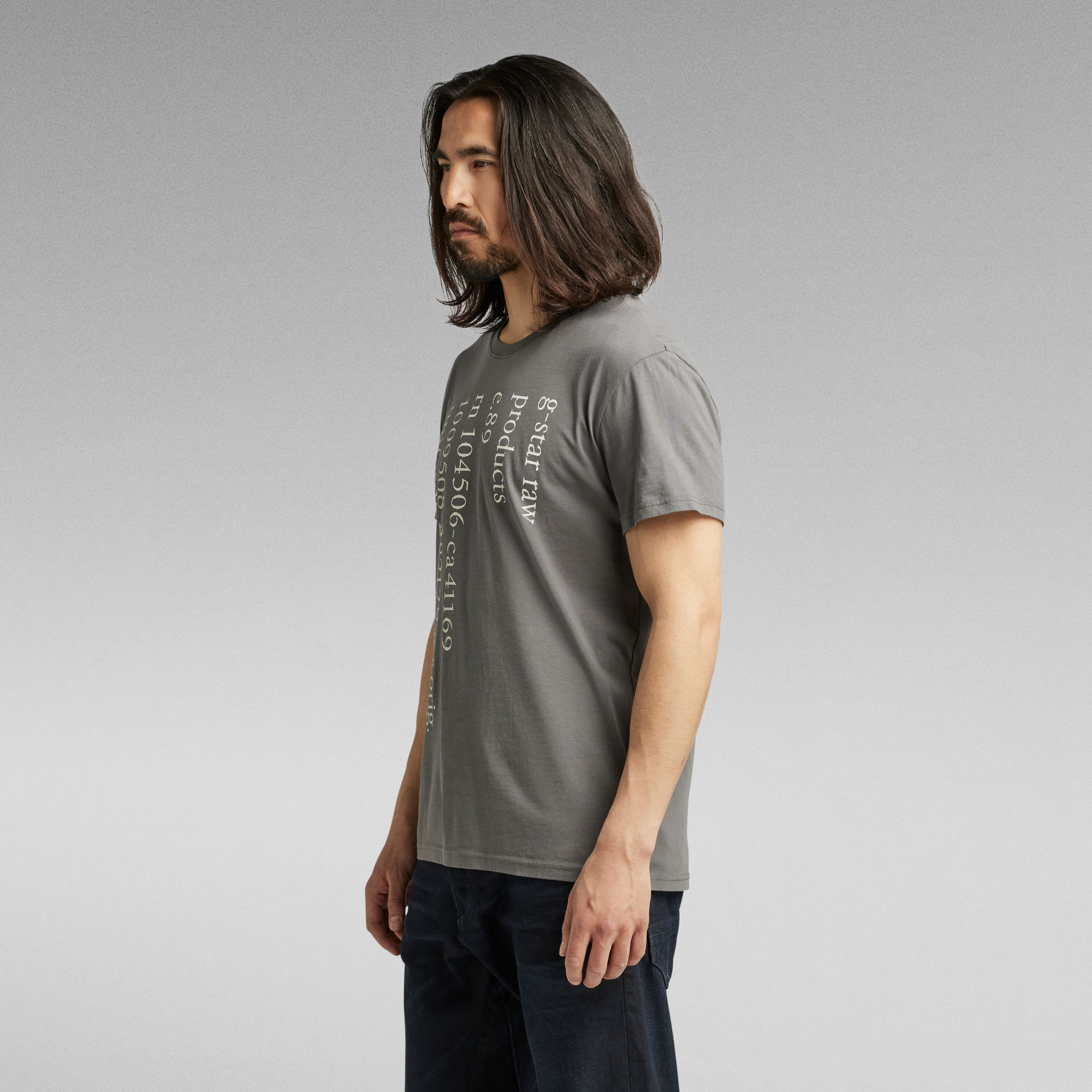 Lower Case Text T-Shirt | Grey | G-Star RAW®