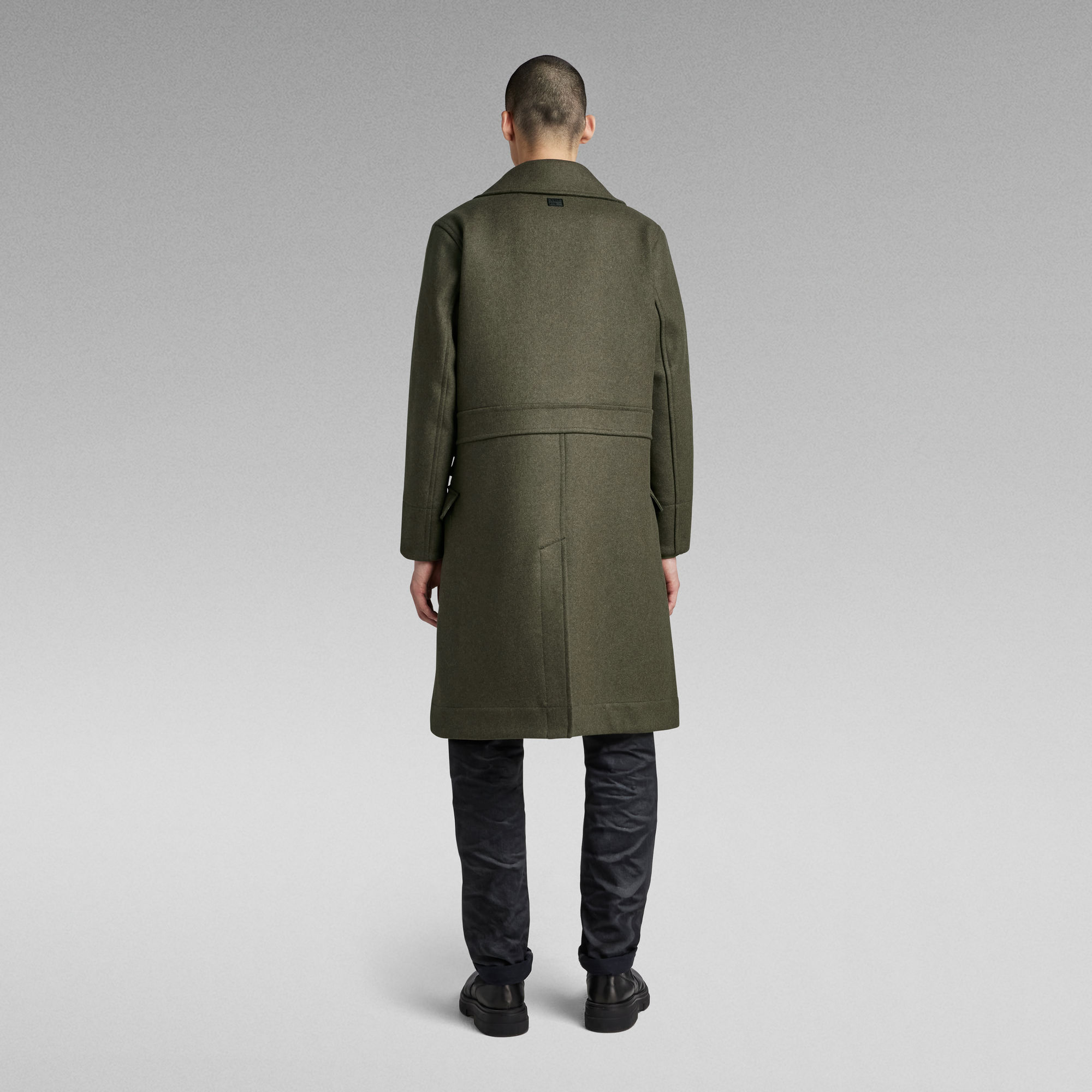 E Double Breasted Field Pocket Wool Coat | Grey | G-Star RAW®