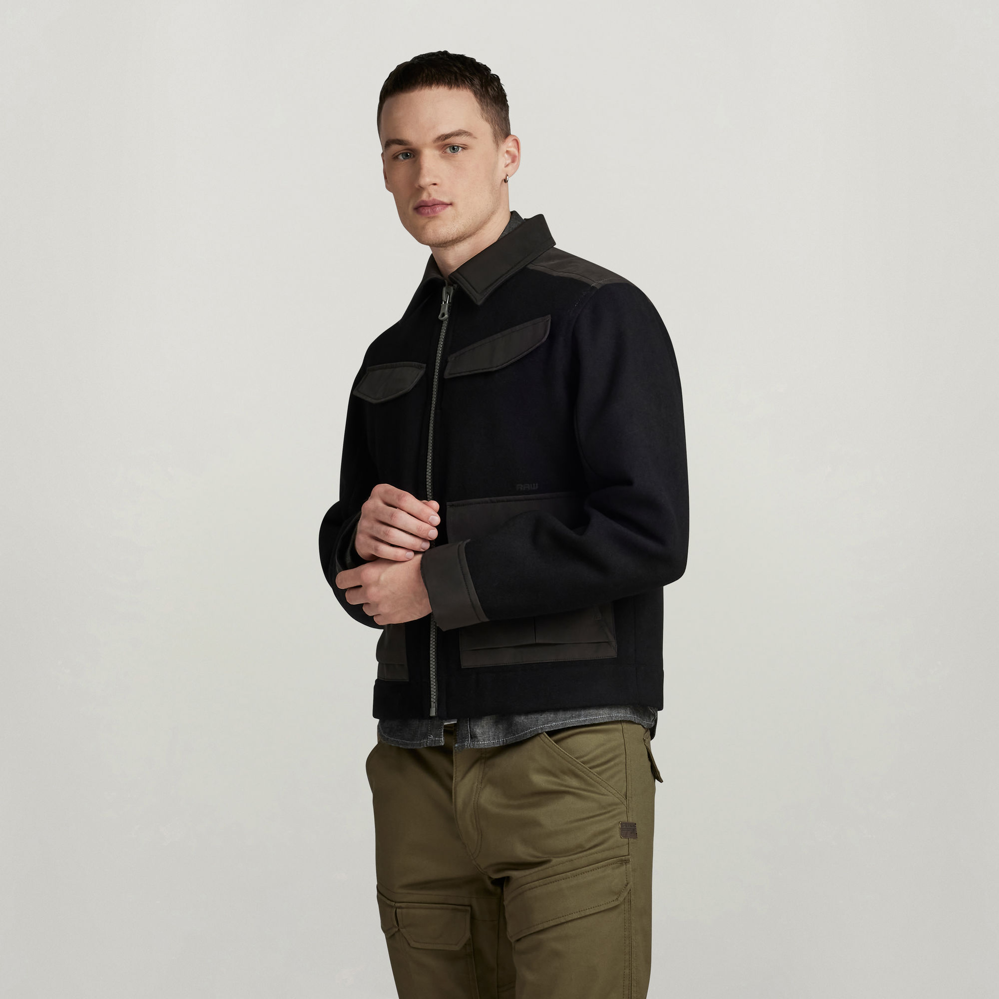 Short Wool Jacket | Black | G-Star RAW®