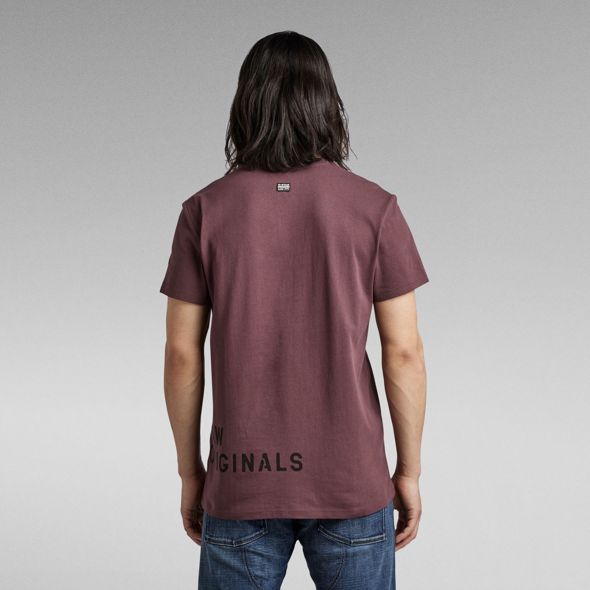 Stencil Front Back Graphic T-Shirt | Purple | G-Star RAW®