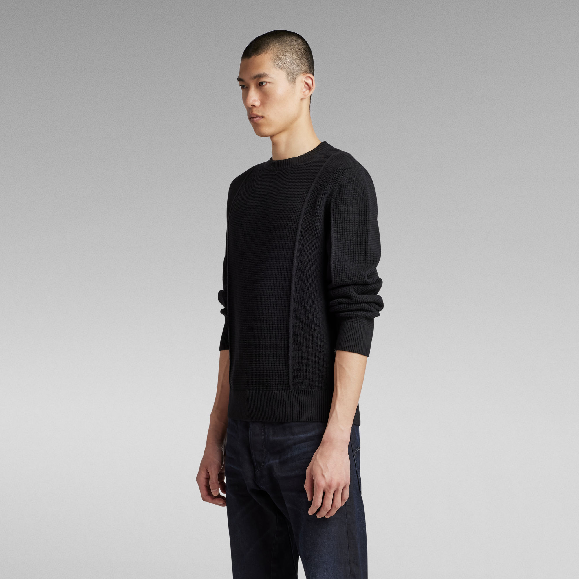 Knitted Sweater Structure | Black | G-Star RAW®
